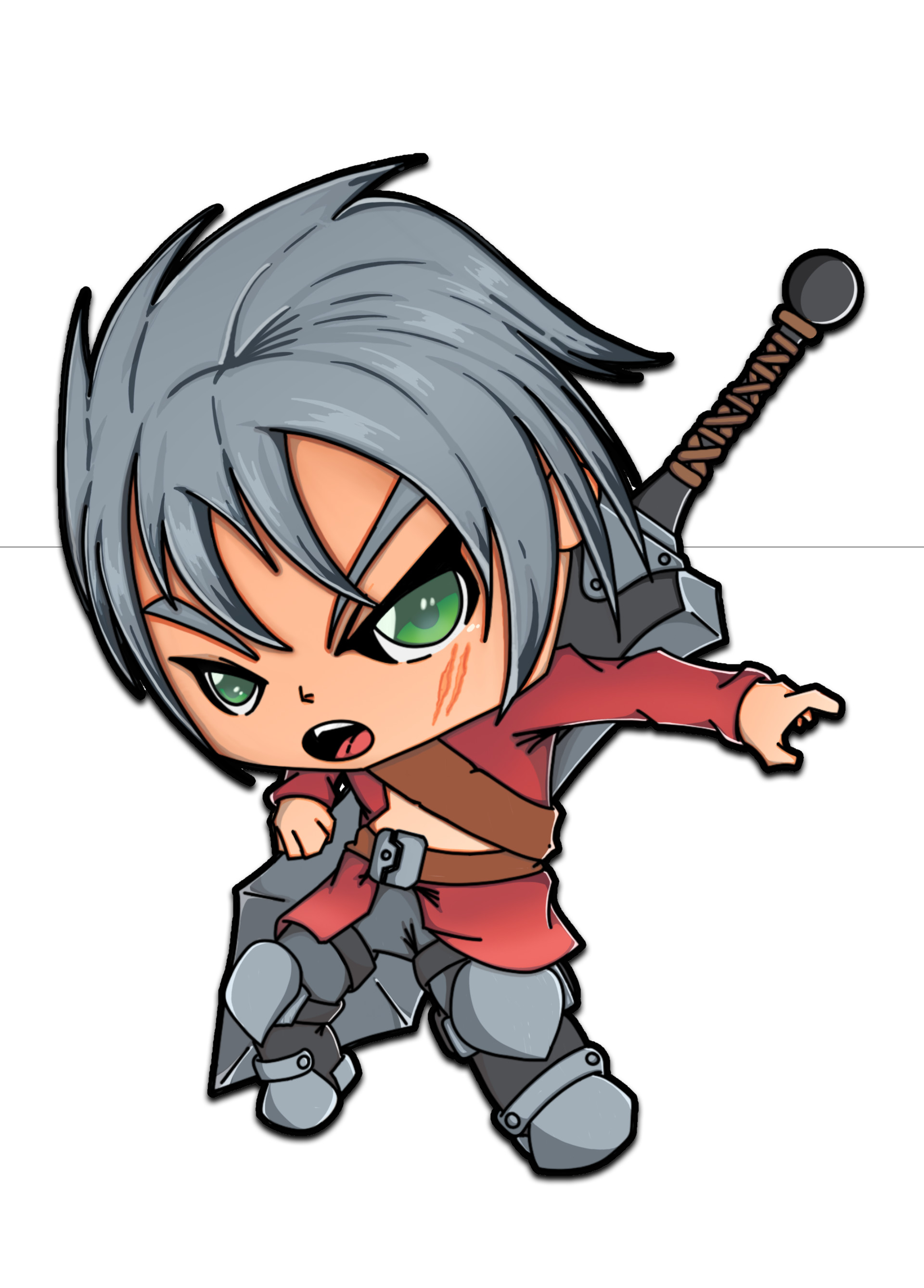 ArtStation - Ryker, Warrior of Super Chibi Clash