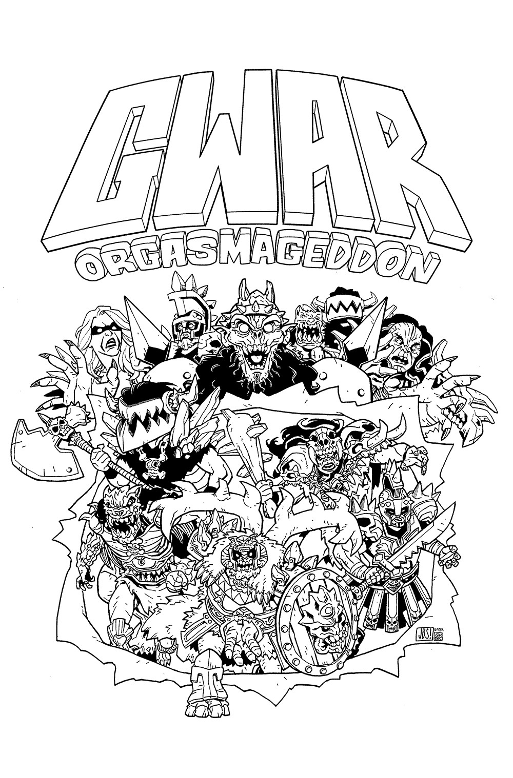 Jonathan Brandon Sawyer - GWAR: Orgasmageddon Issue 3