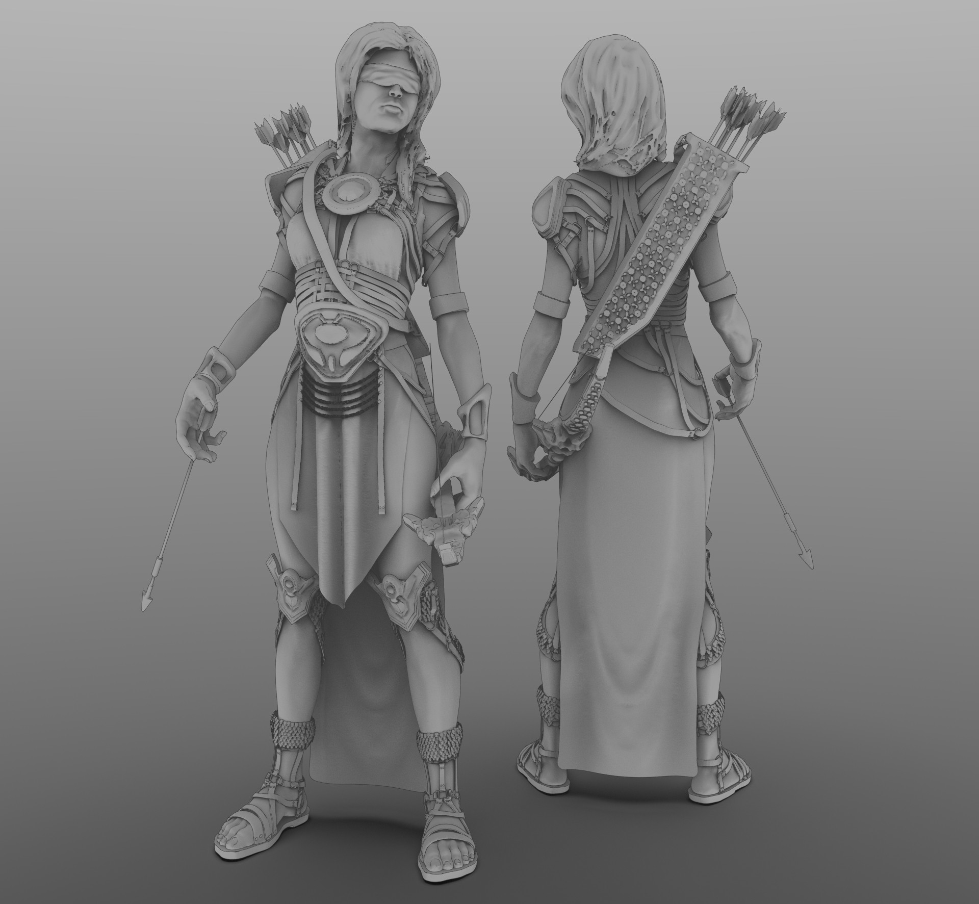 ArtStation - Mina "Blind Archer"