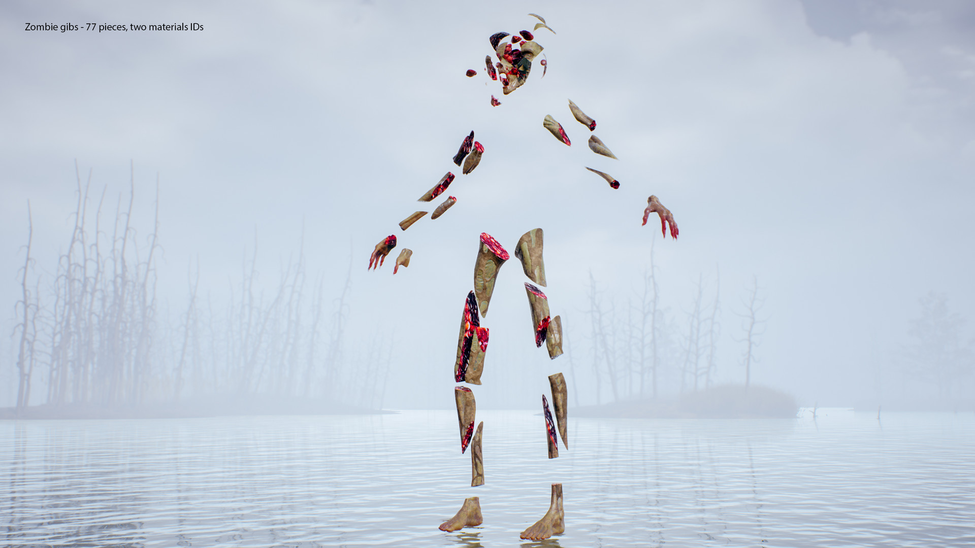 Bret Ware - Zombie Dismemberment Template + Environment