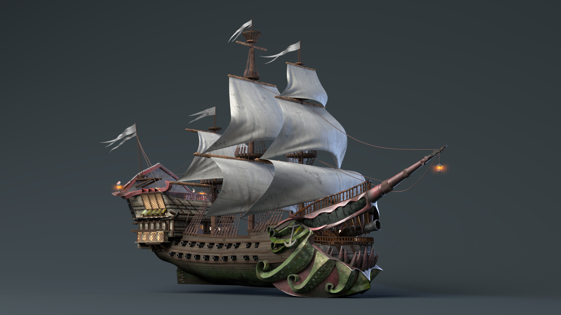 ArtStation - Gangplank's Ship - The Deadpool - ( RETAKE )