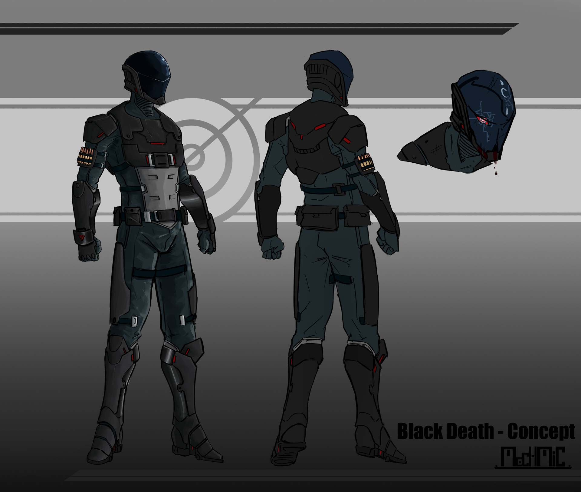 ArtStation - Black Death Character Design/Concept