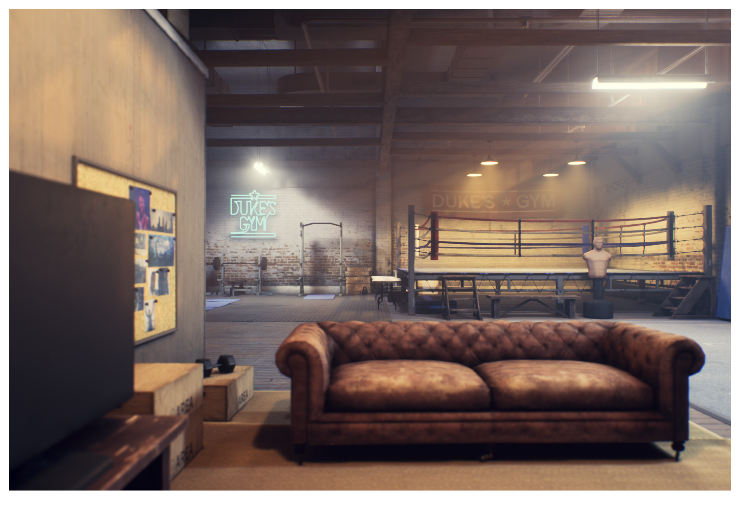 Kevin Elliott Wilson - Boxing Gym Lighting Study #2