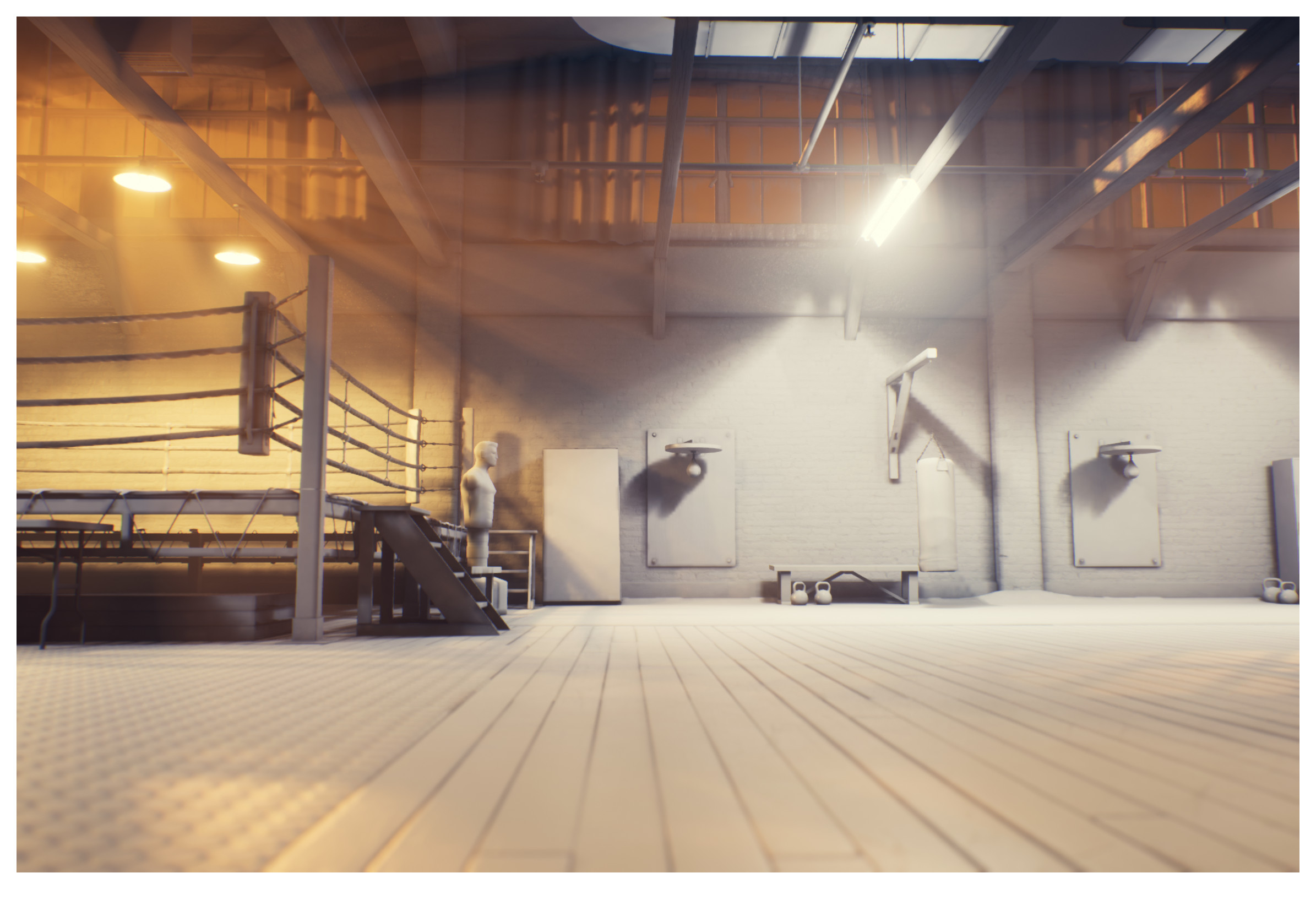 Kevin Elliott Wilson - Boxing Gym Lighting Study #2