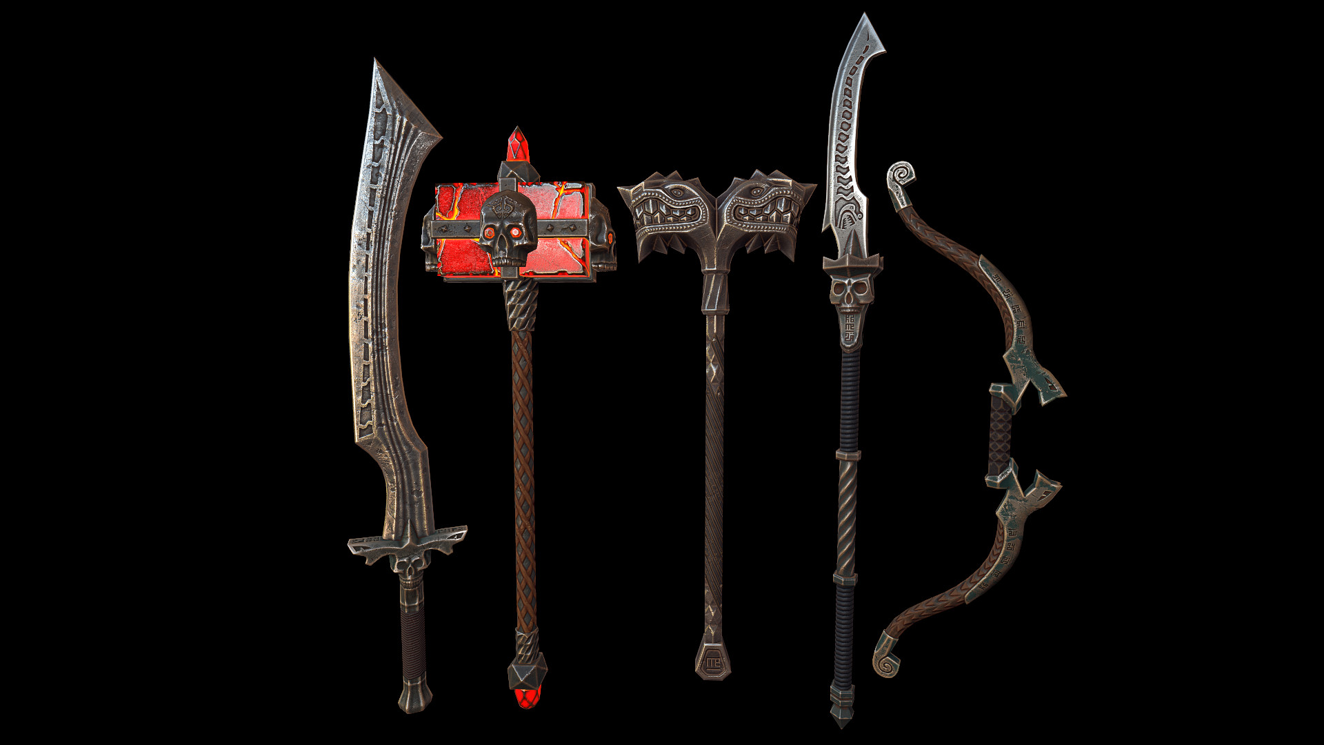 ArtStation - "Sphere 3" 2hand weapon