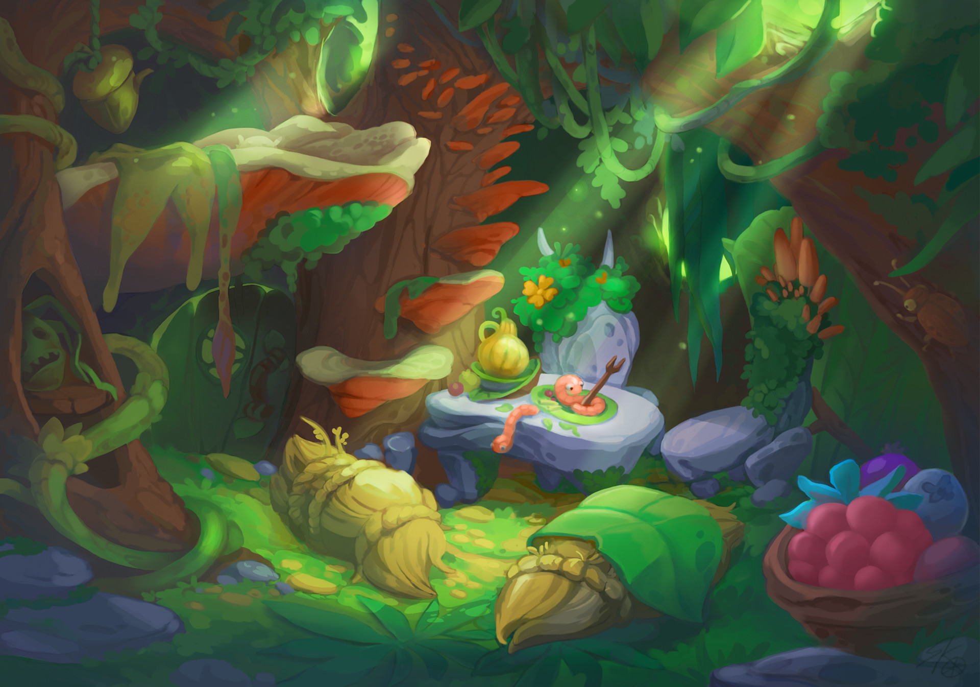 ArtStation - In the house of the little devils)))