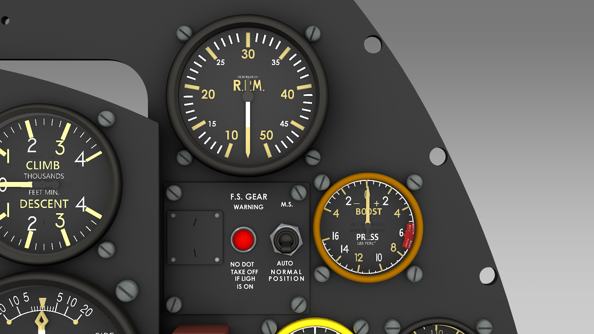 Maurizio Pavesi - Spitfire MK I Instruments Panel