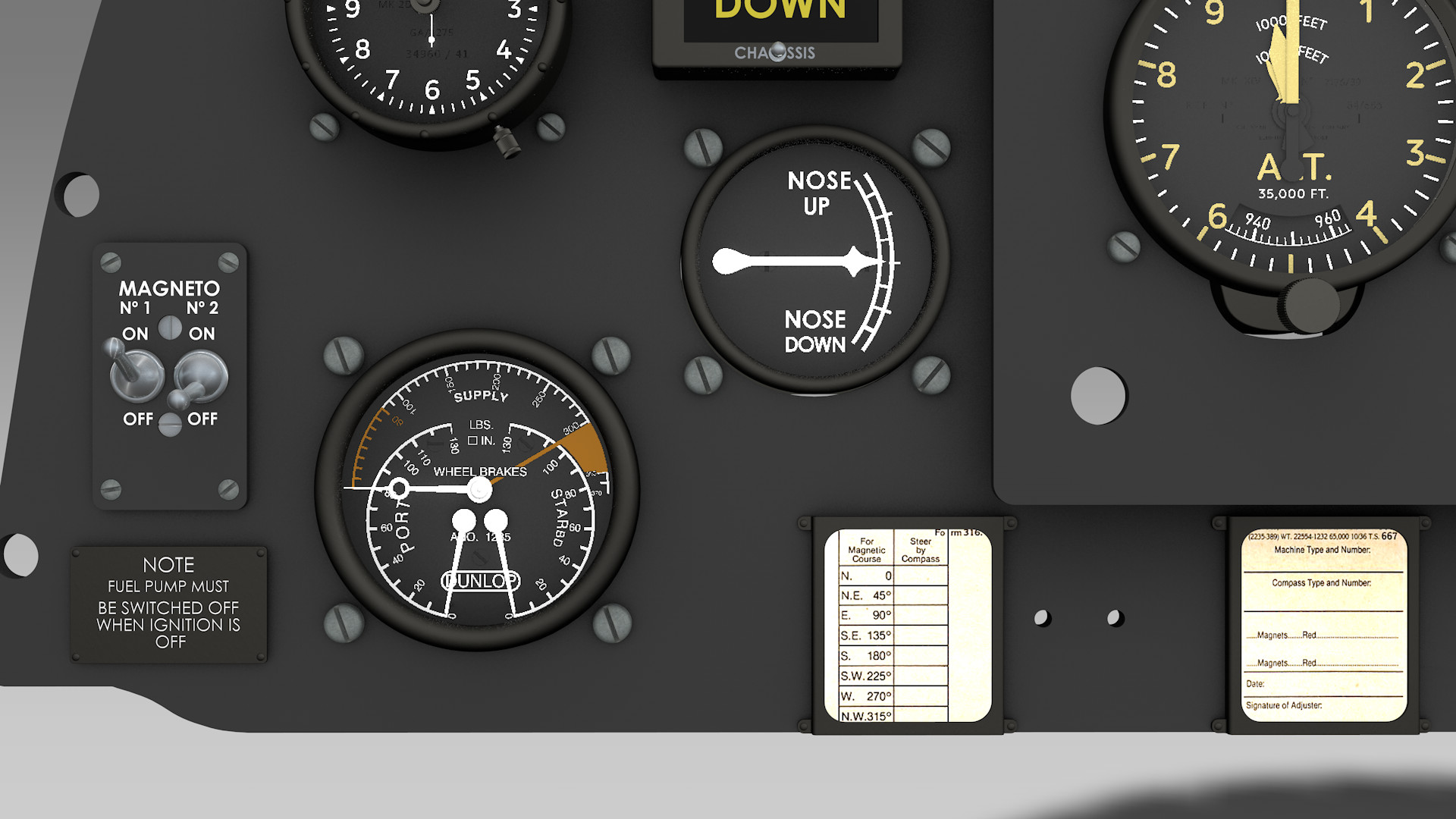 Maurizio Pavesi - Spitfire MK I Instruments Panel