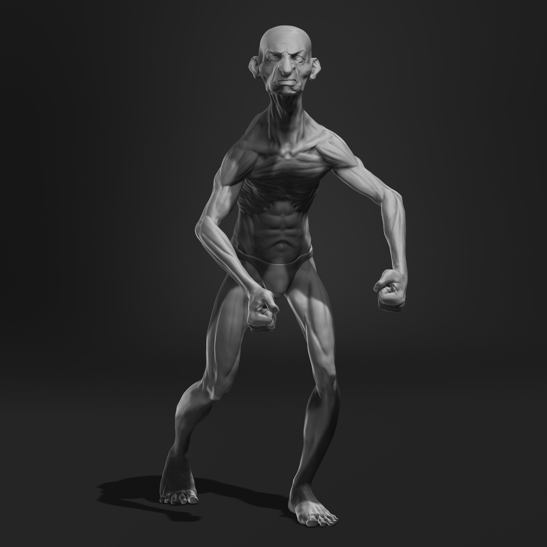 ArtStation - Old Man Flexing