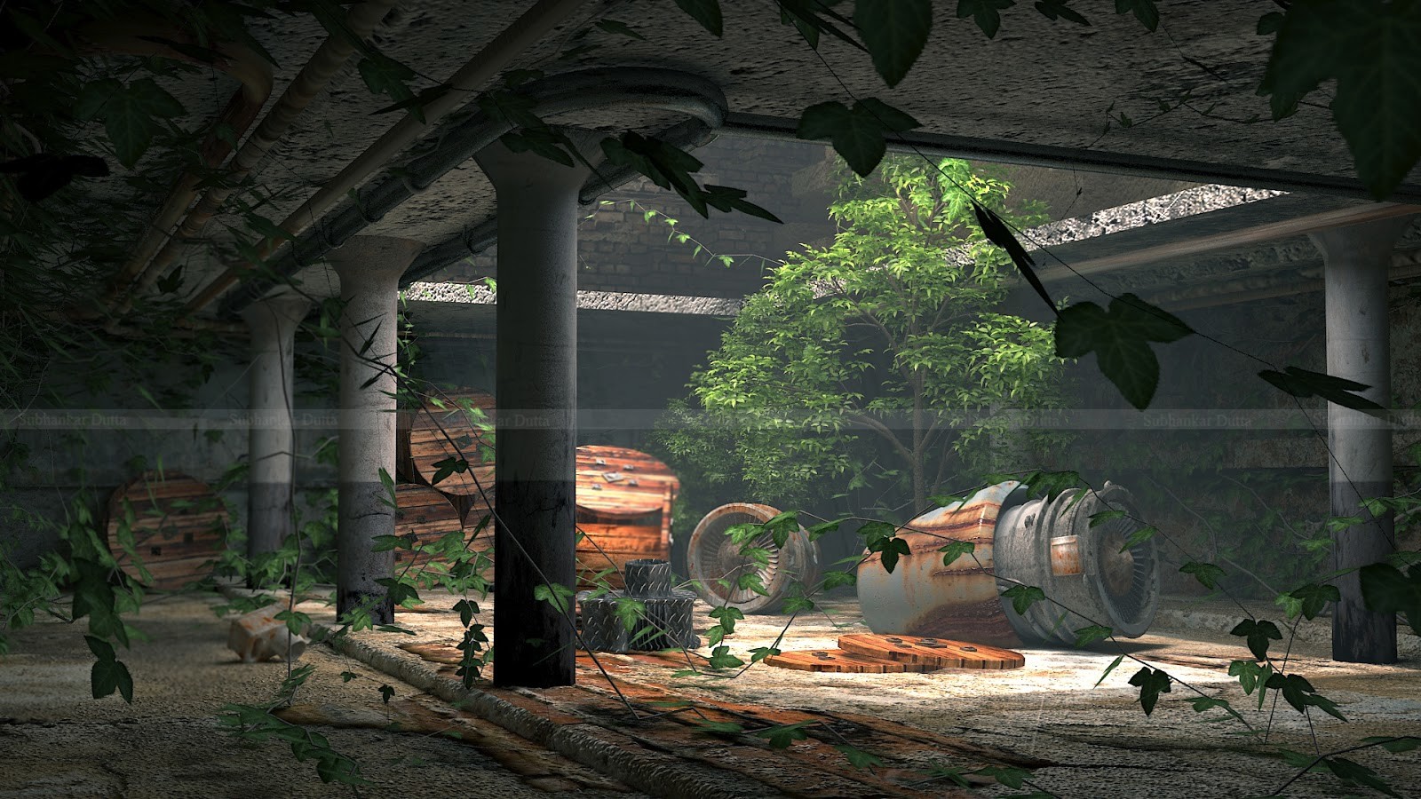 ArtStation - Underground military bunker