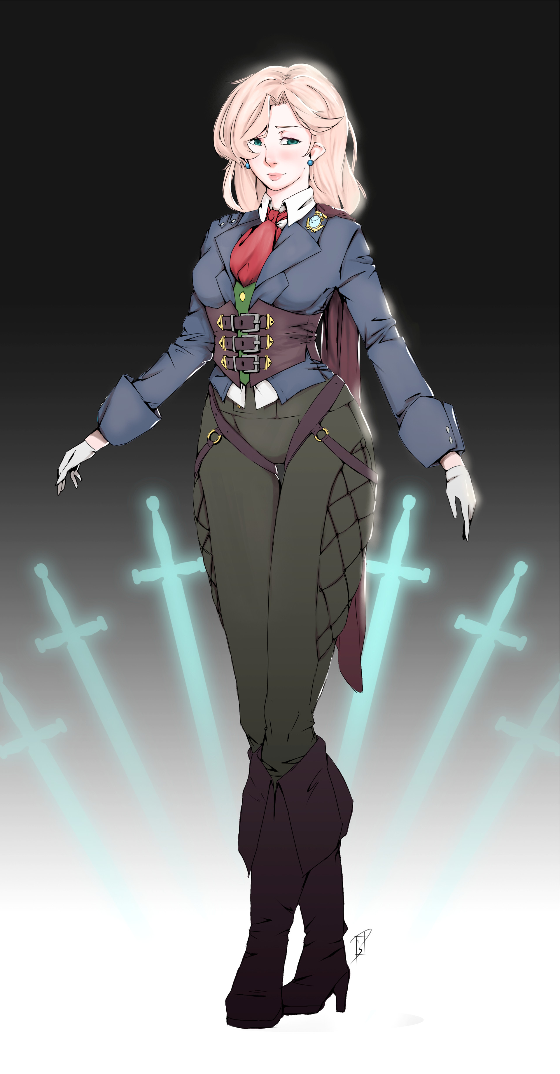 ArtStation - General Swordsmage Lady