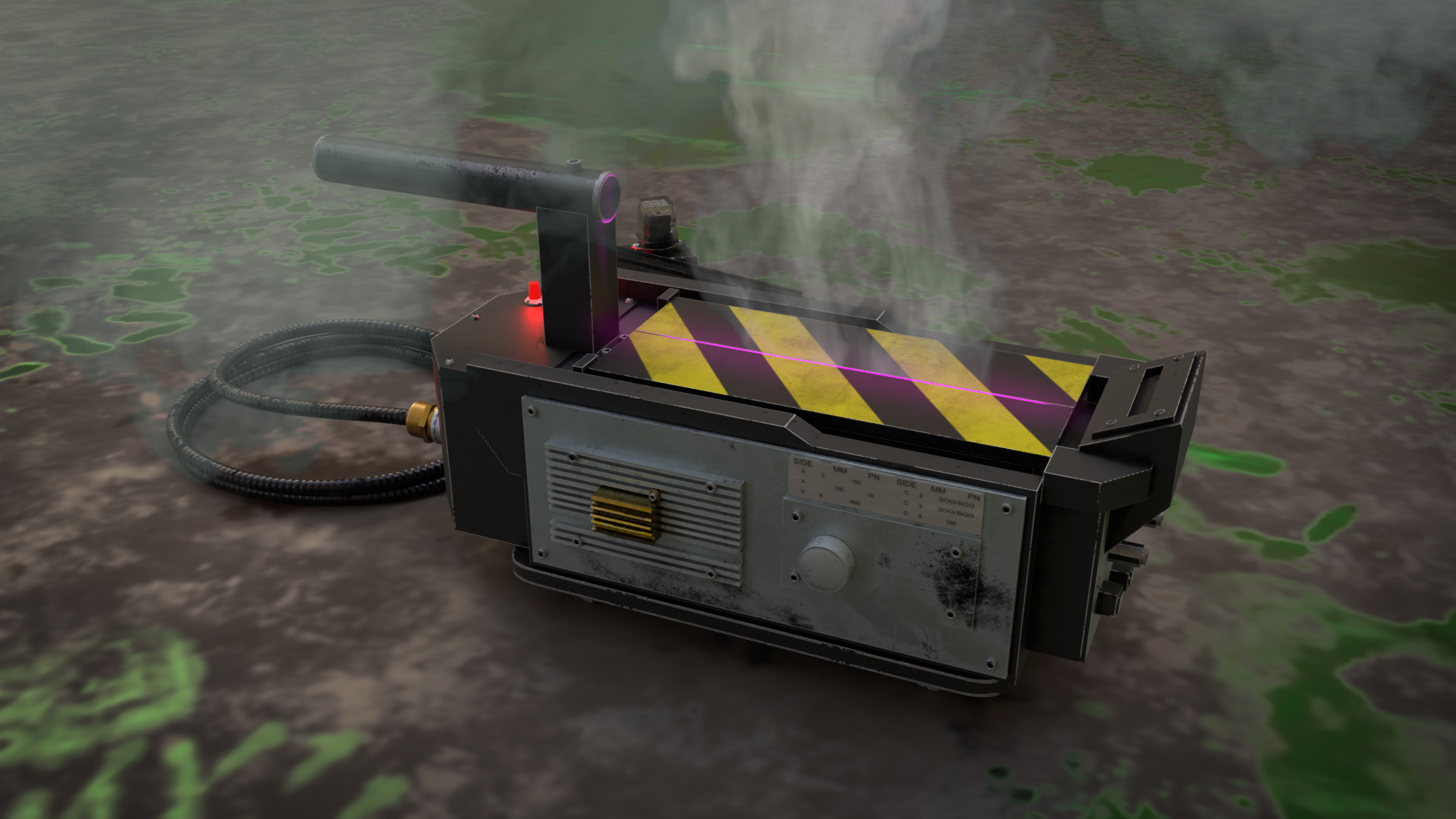 Ghostbusters Trap Drawings