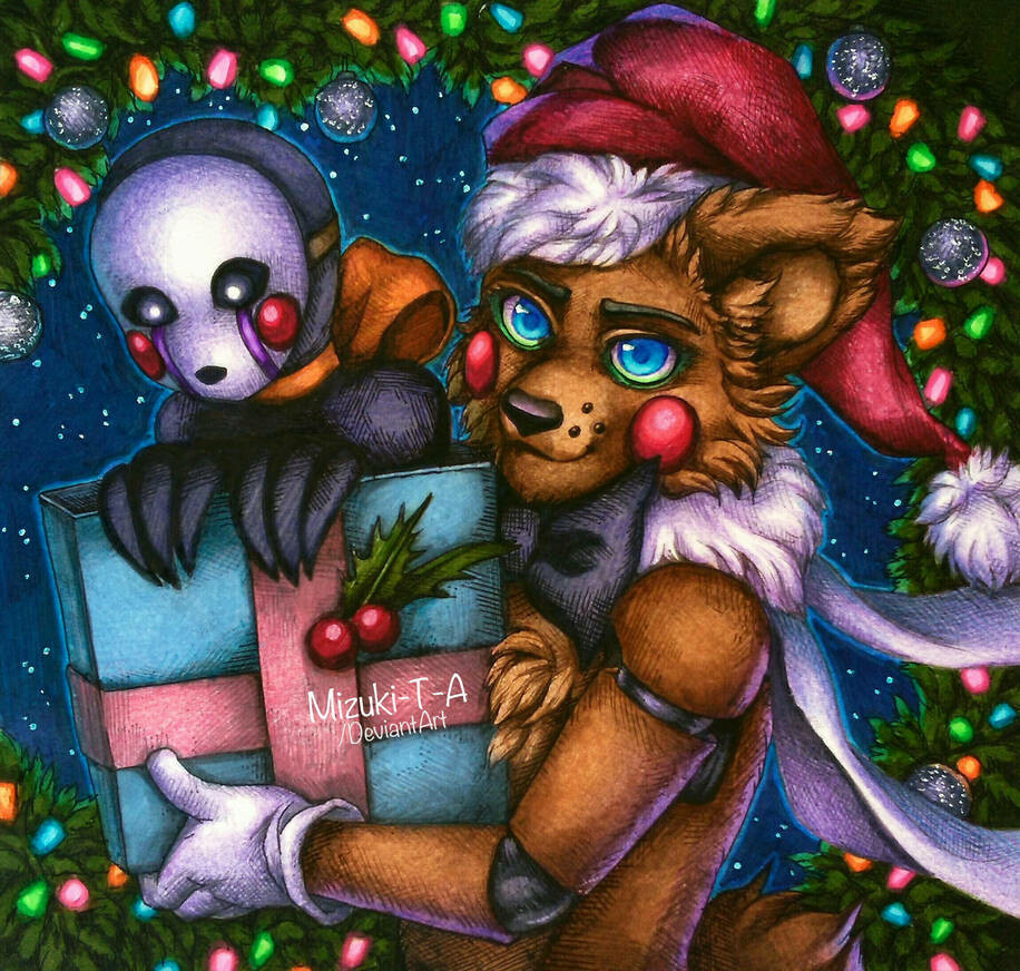 Mizuki- T-A - FNaF 2 fanart / christmas 2017