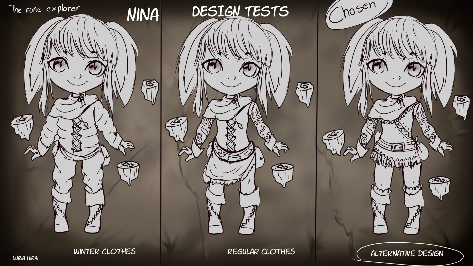 Luria Hirai - Nina - Character Concept