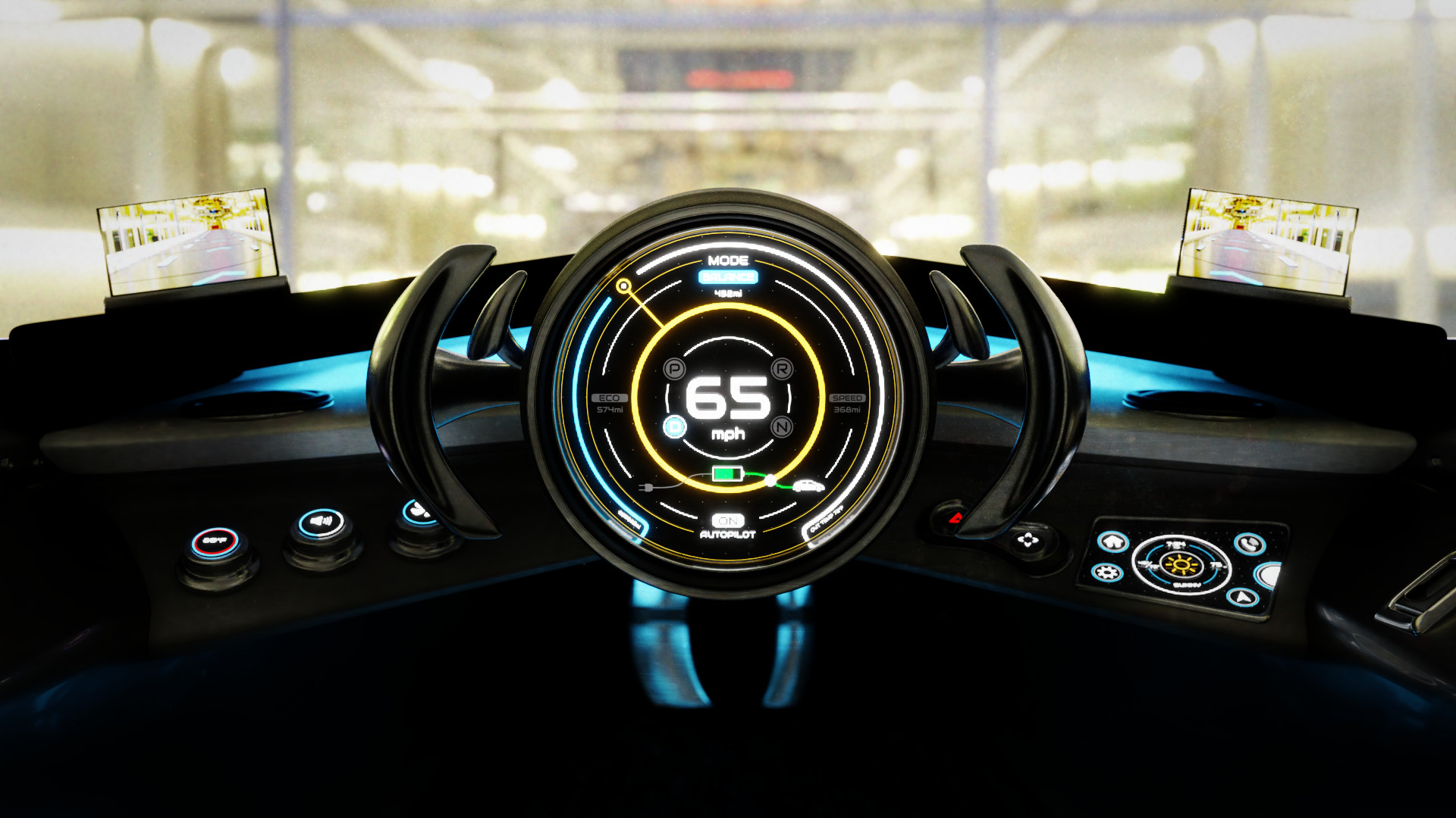 Steven Smith - Sci-Fi Car UI Concept