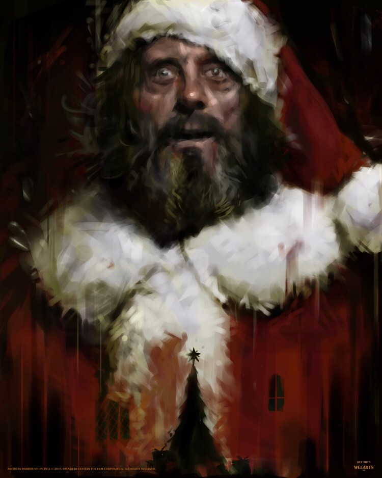 ArtStation - “Santa” painting- American Horror Story
