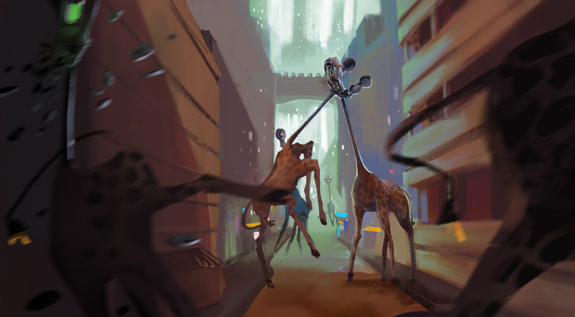 ArtStation - City girrraaaaffffffeeee