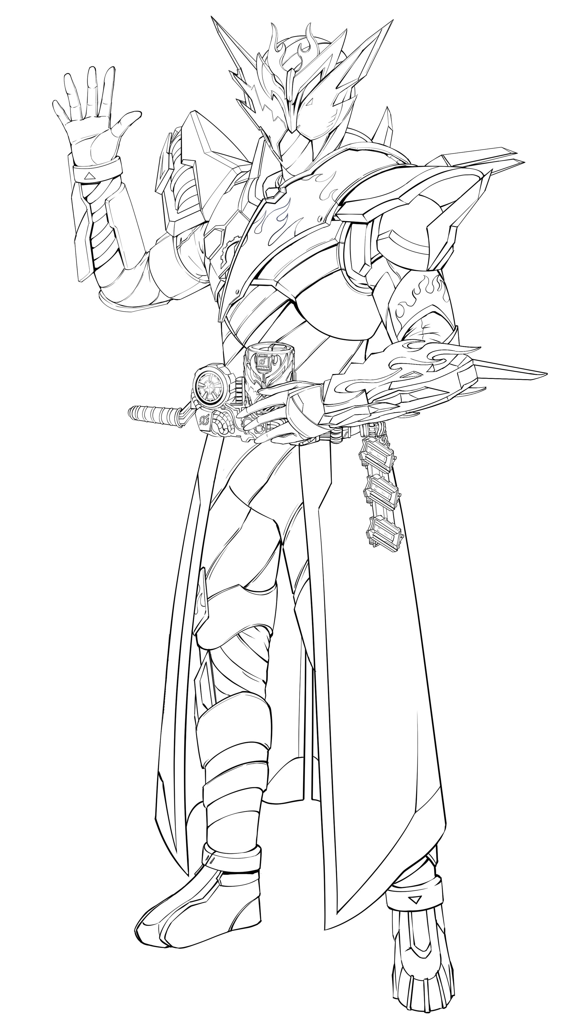 kamen rider build coloring pages