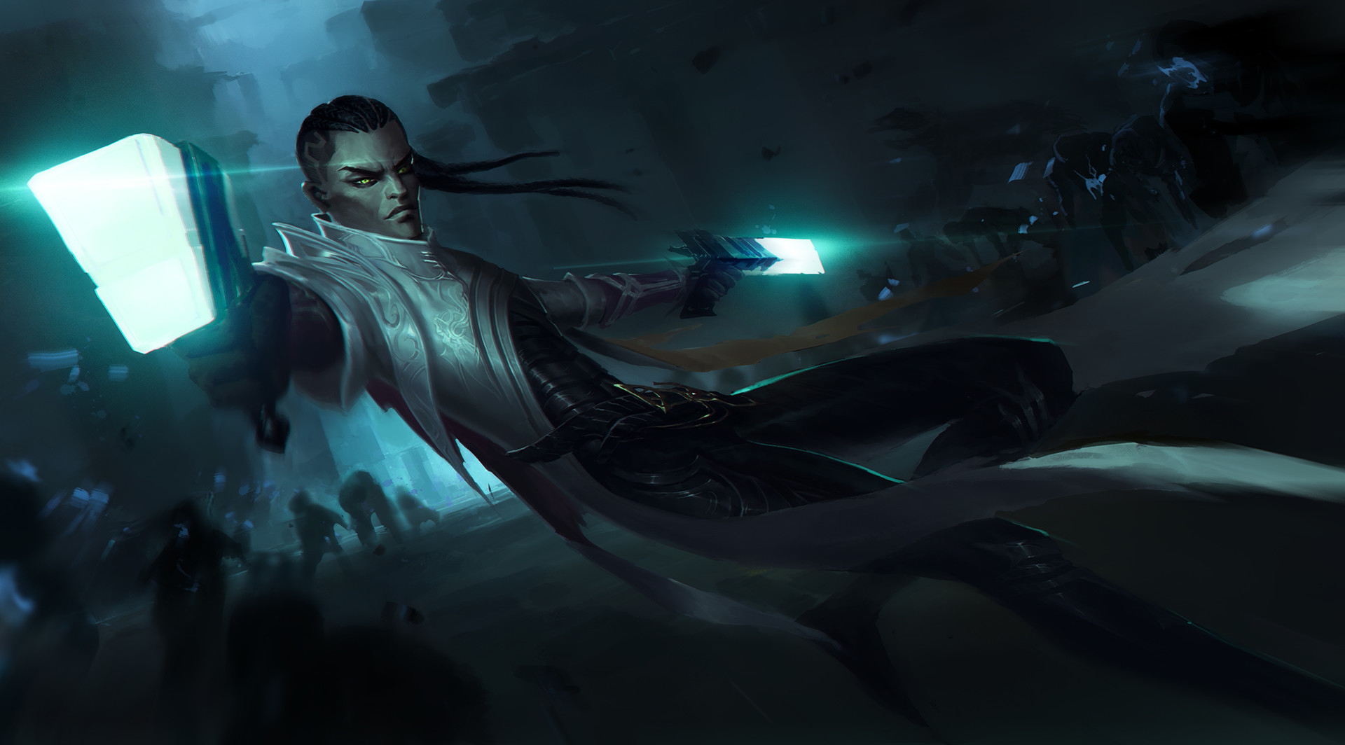 Lucian·圣枪游侠 (Holy Gun Ranger), by Leo Doujin : r/EbonyImagination