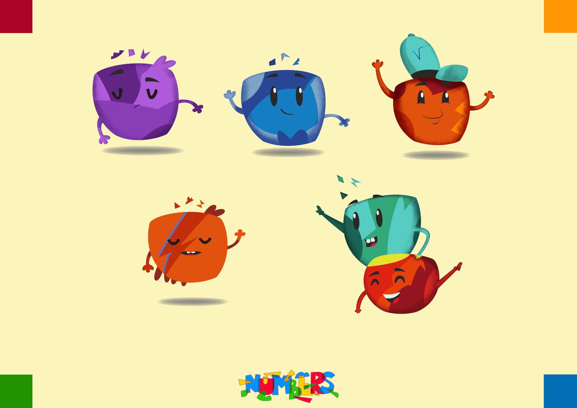 ArtStation - Numbers - pre-school tv series