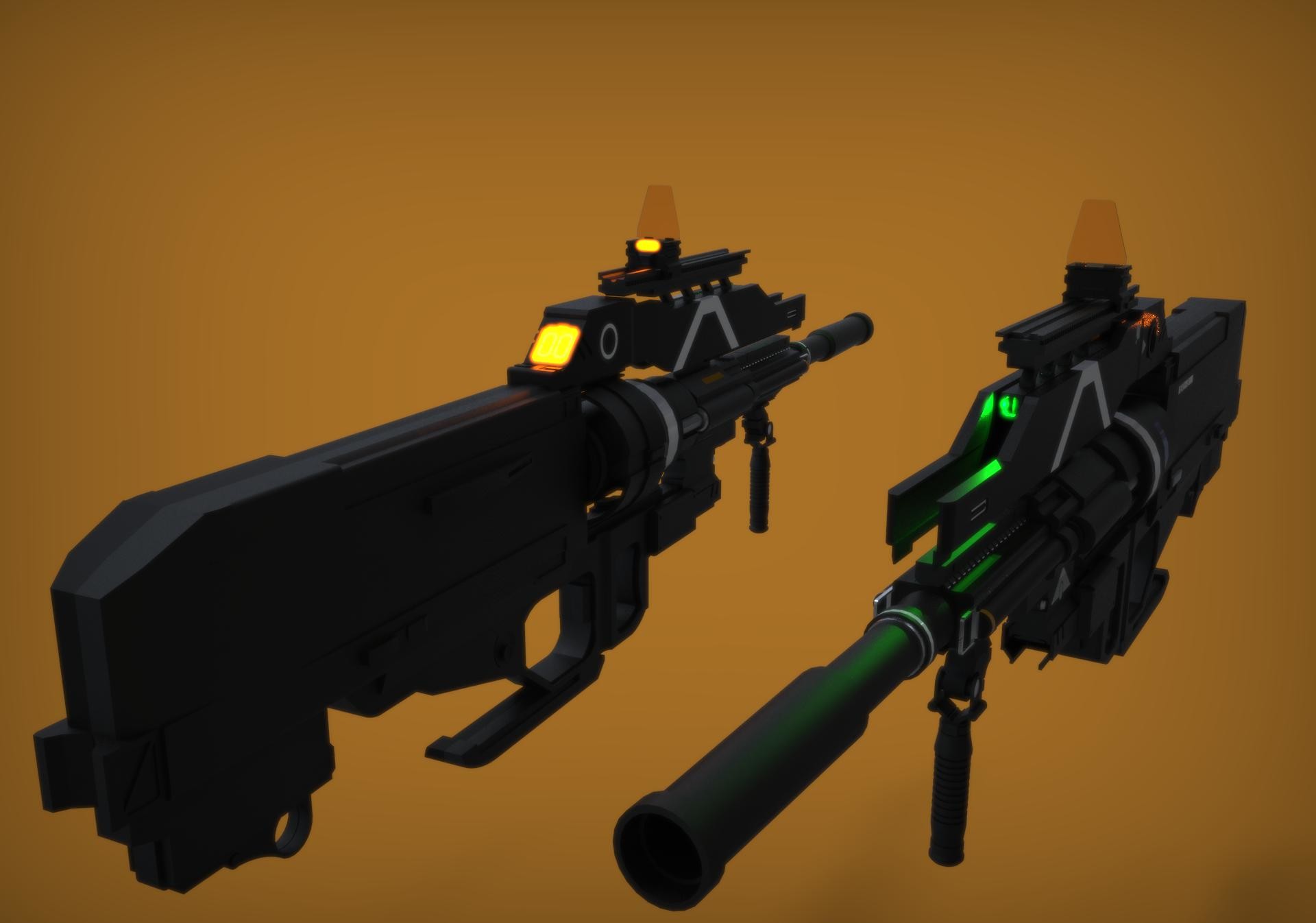 ArtStation - Electrically Driven Rifle-EC-3