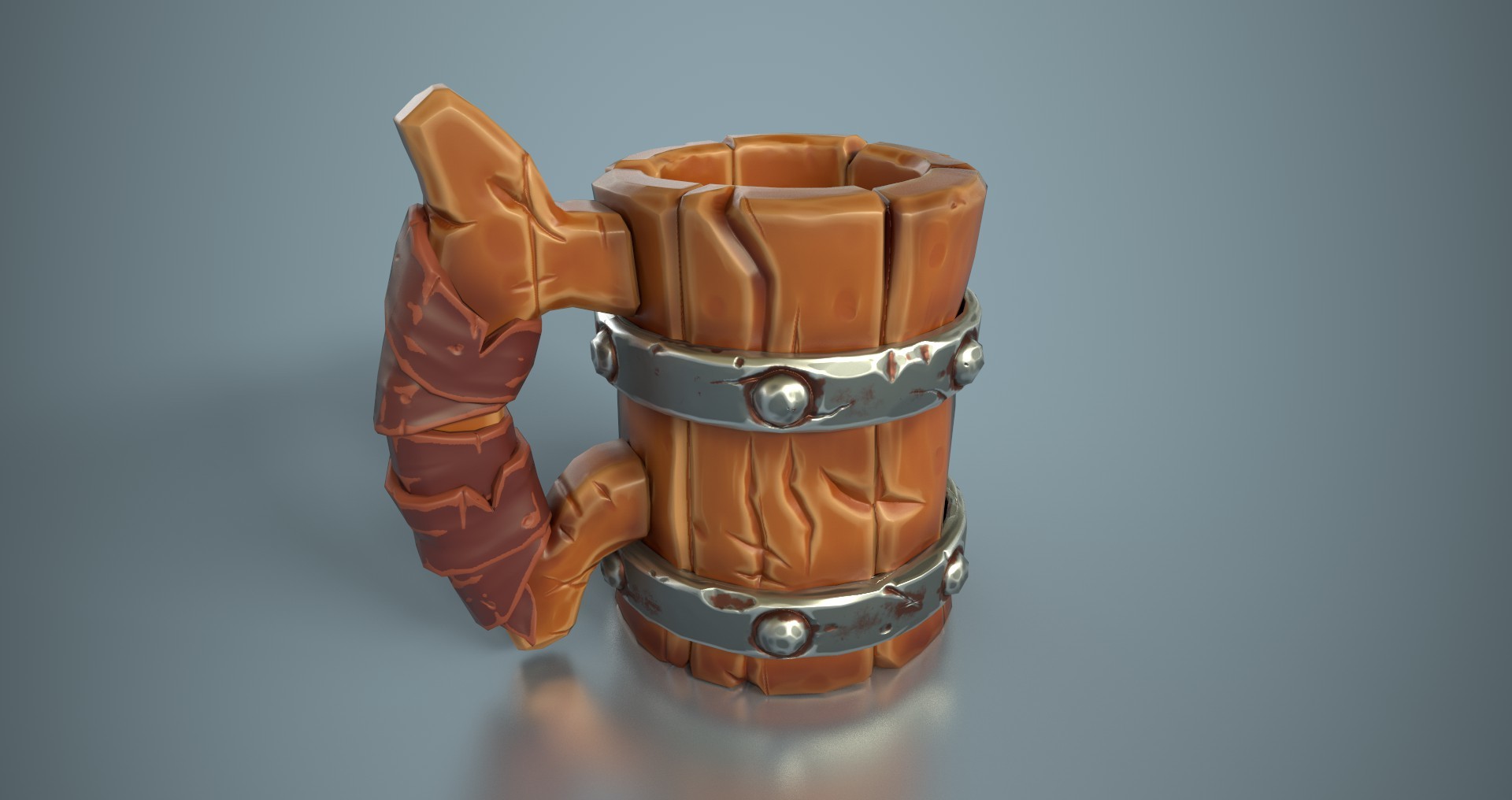 Scribble Mesh - Old Beer Mug - Beginner's guide to stylized texturing in Substance Painter