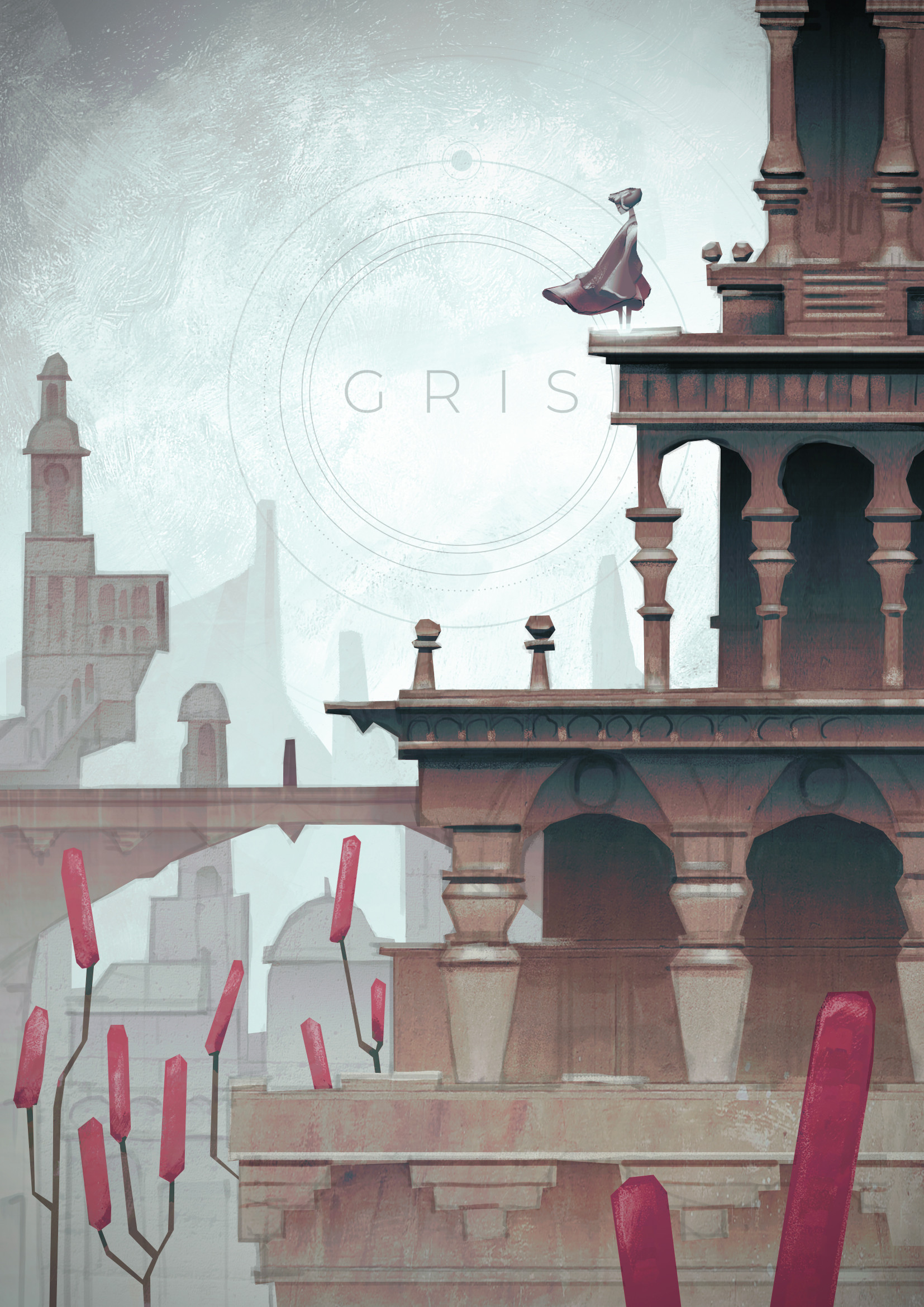 ArtStation - Concept for GRIS videogame