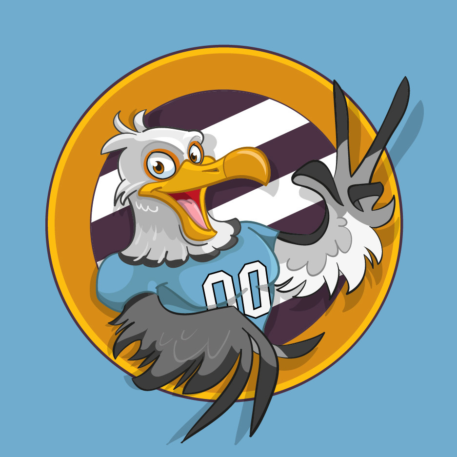 ArtStation - Mascot The Seagull Of A Sports Football Team