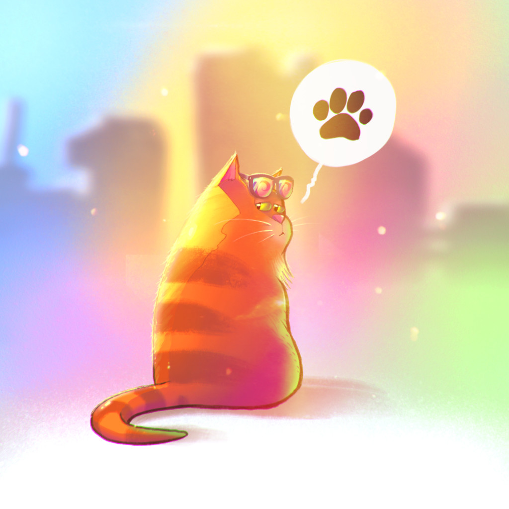ArtStation - colorful cat