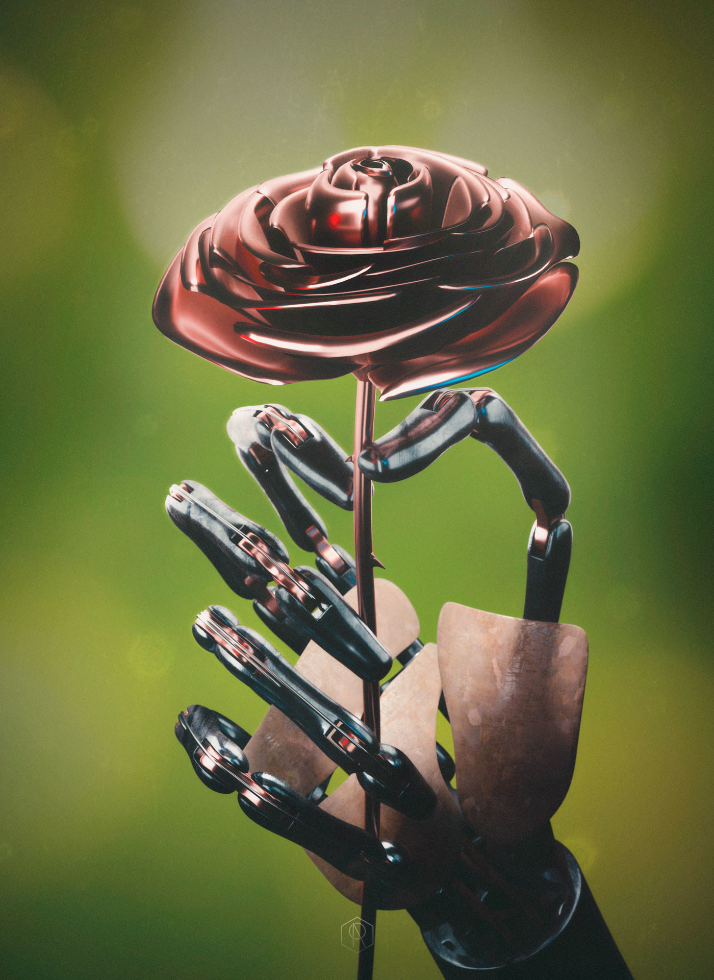 ArtStation - Metal rose