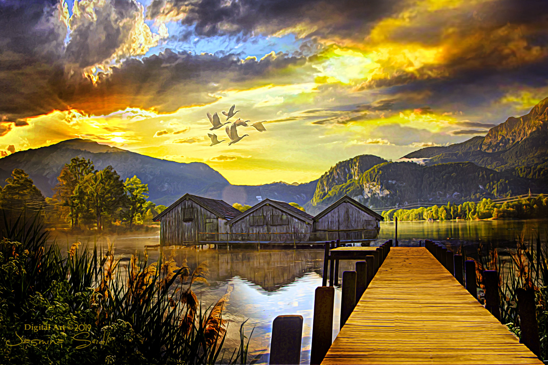 ArtStation - Rest at the Lake