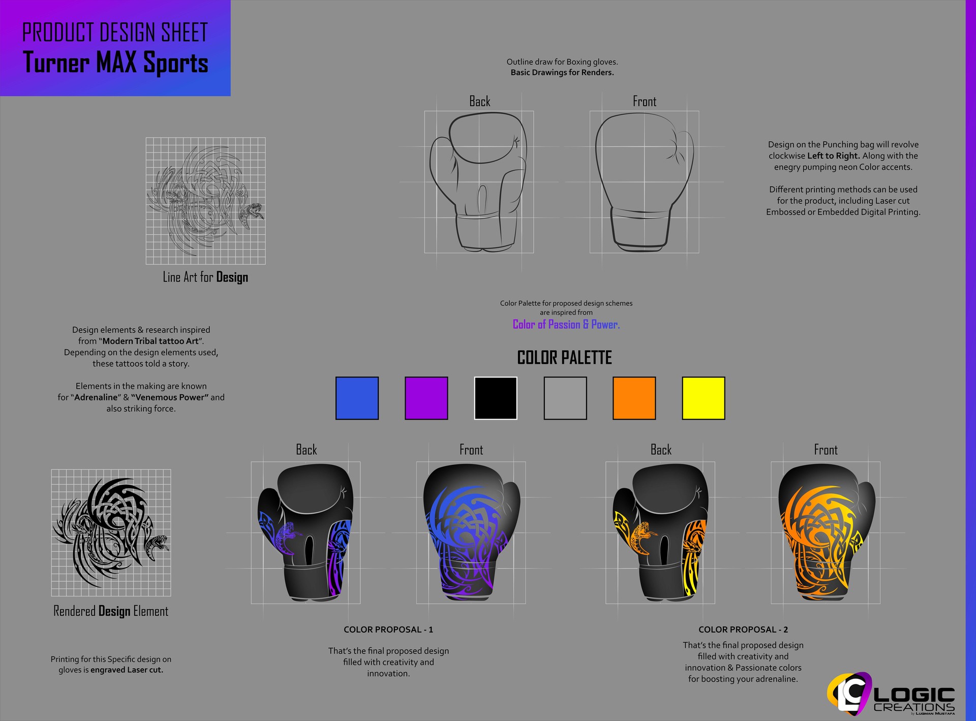 Cool Product Design Sheet