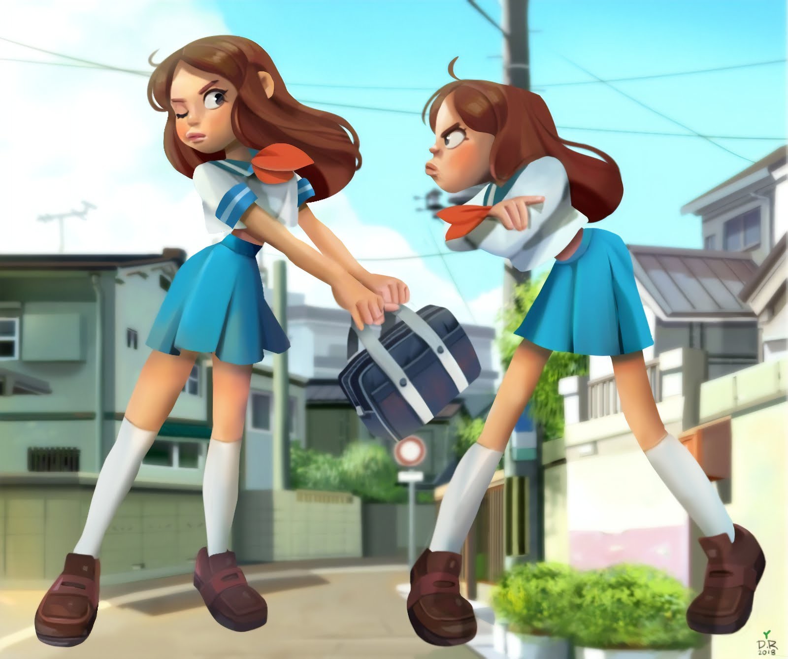 ArtStation - School Girl