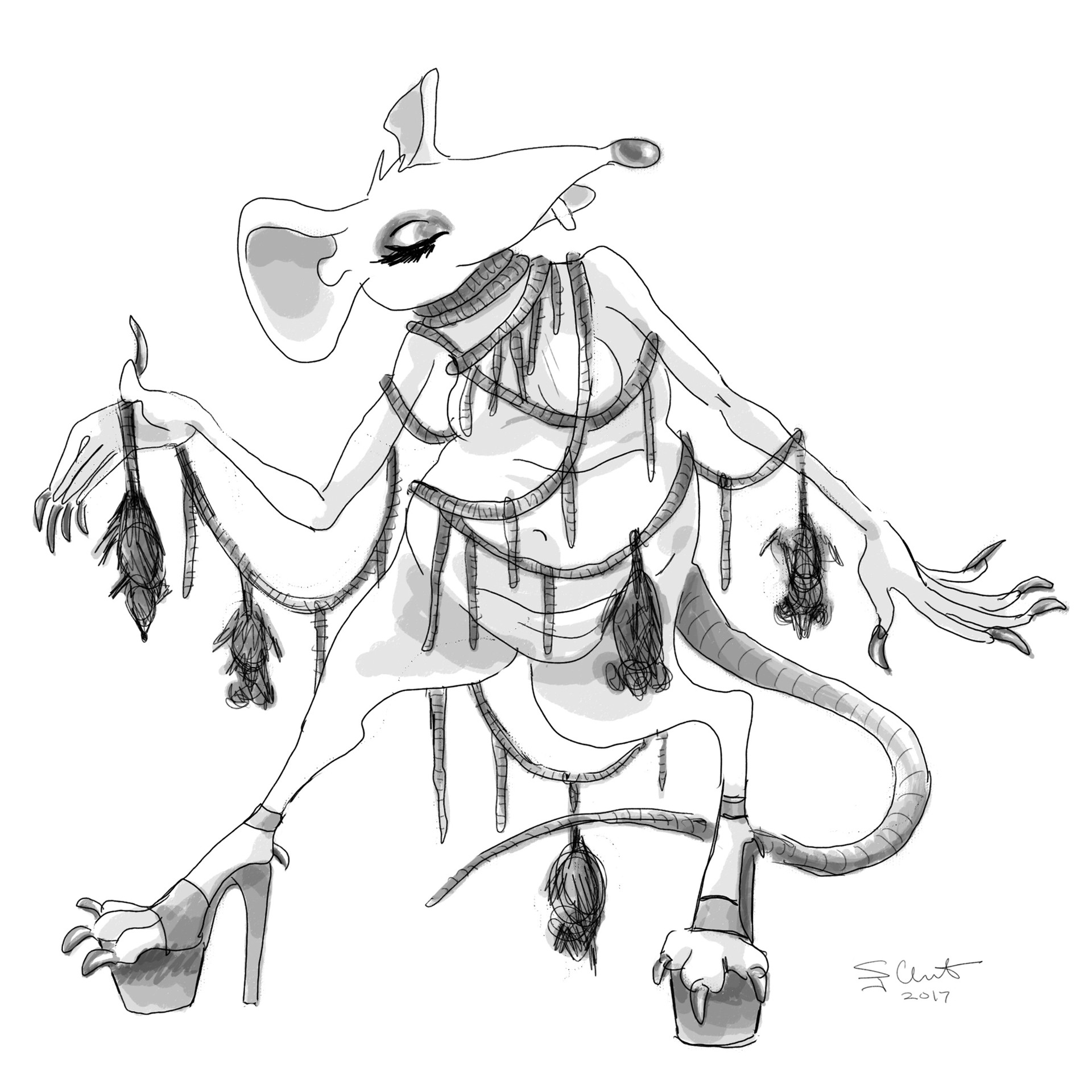 ArtStation - Rat Queen (Sketch)