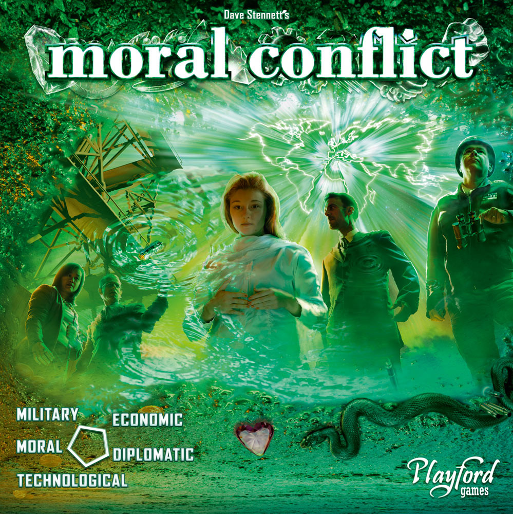 ArtStation - Moral Conflict board game title