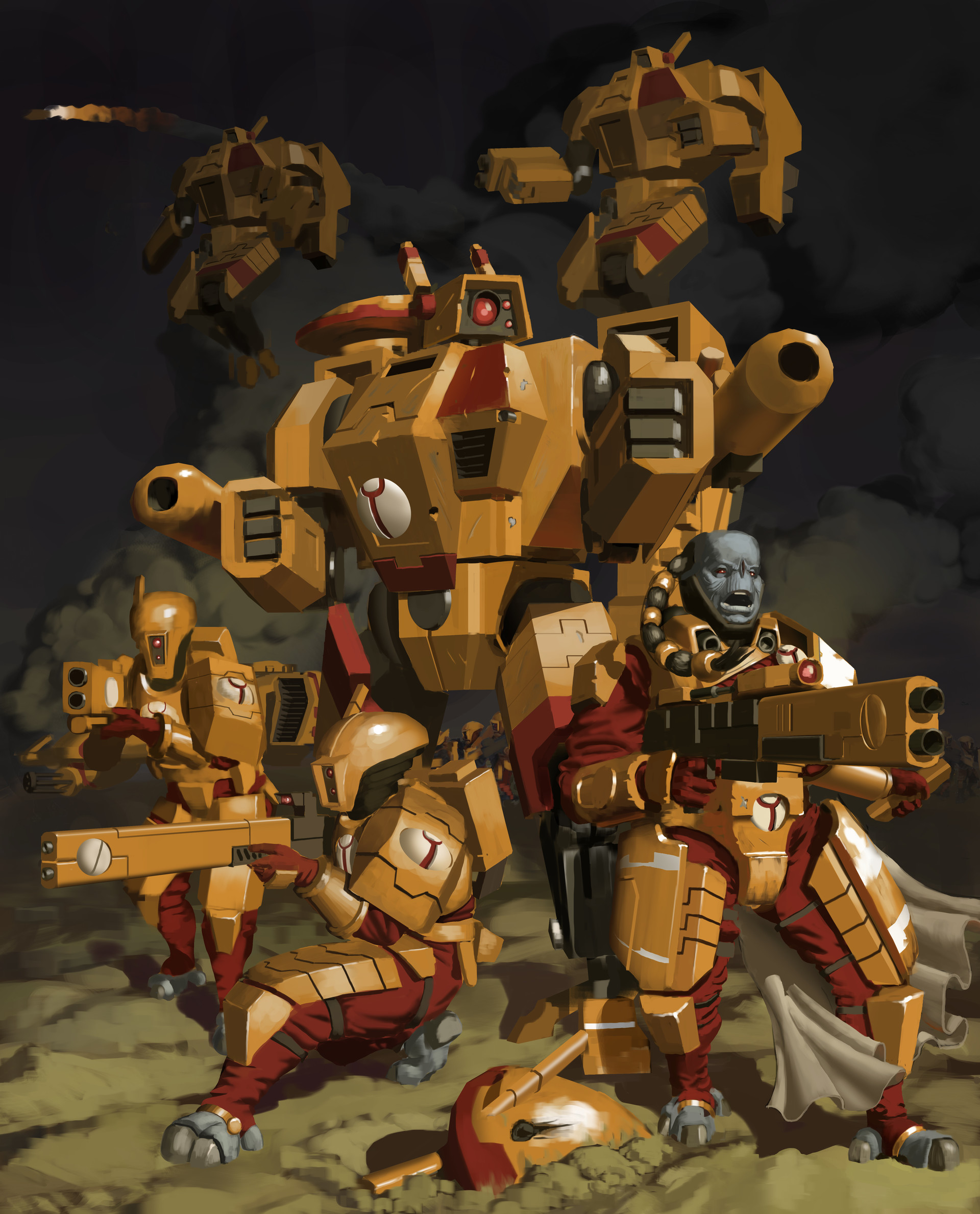 ArtStation - Tau firefight