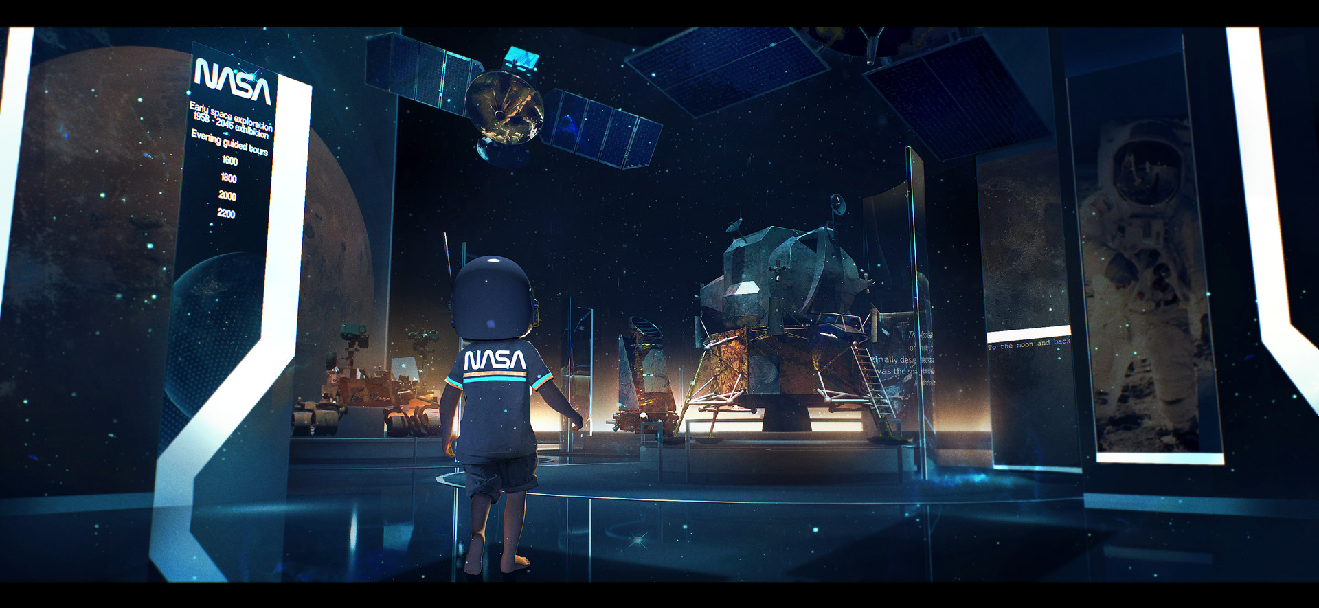 ArtStation - Futuristic exhibit