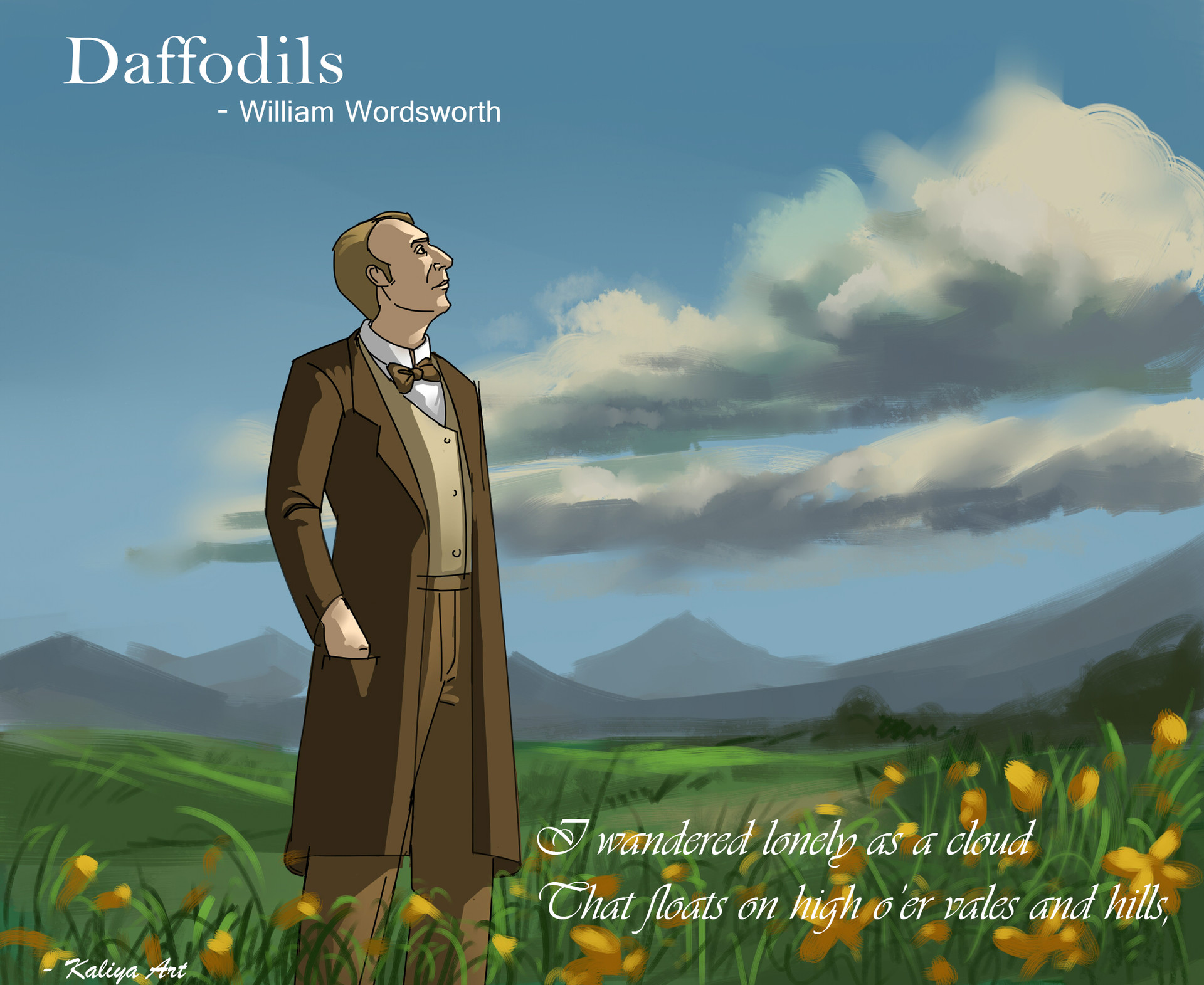 Field Of Daffodils Wordsworth