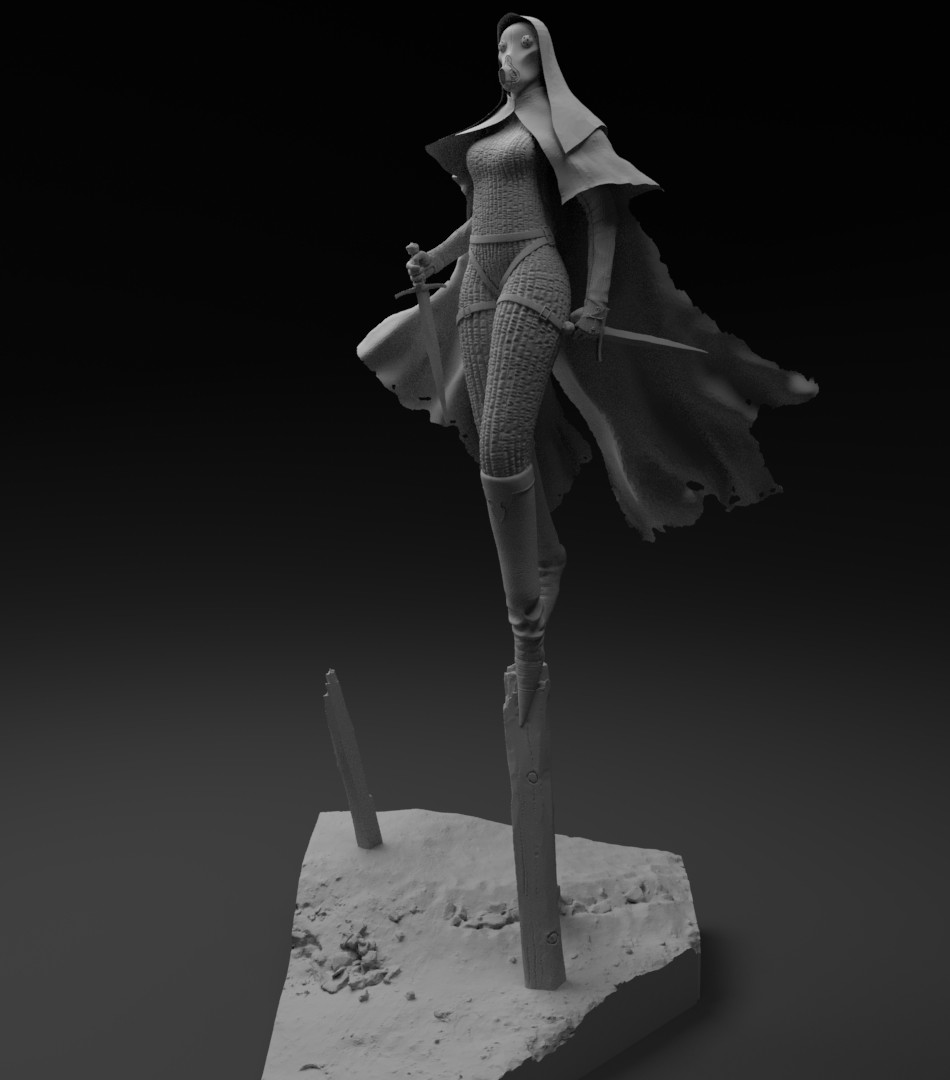 ArtStation - Angel of Mercy wip