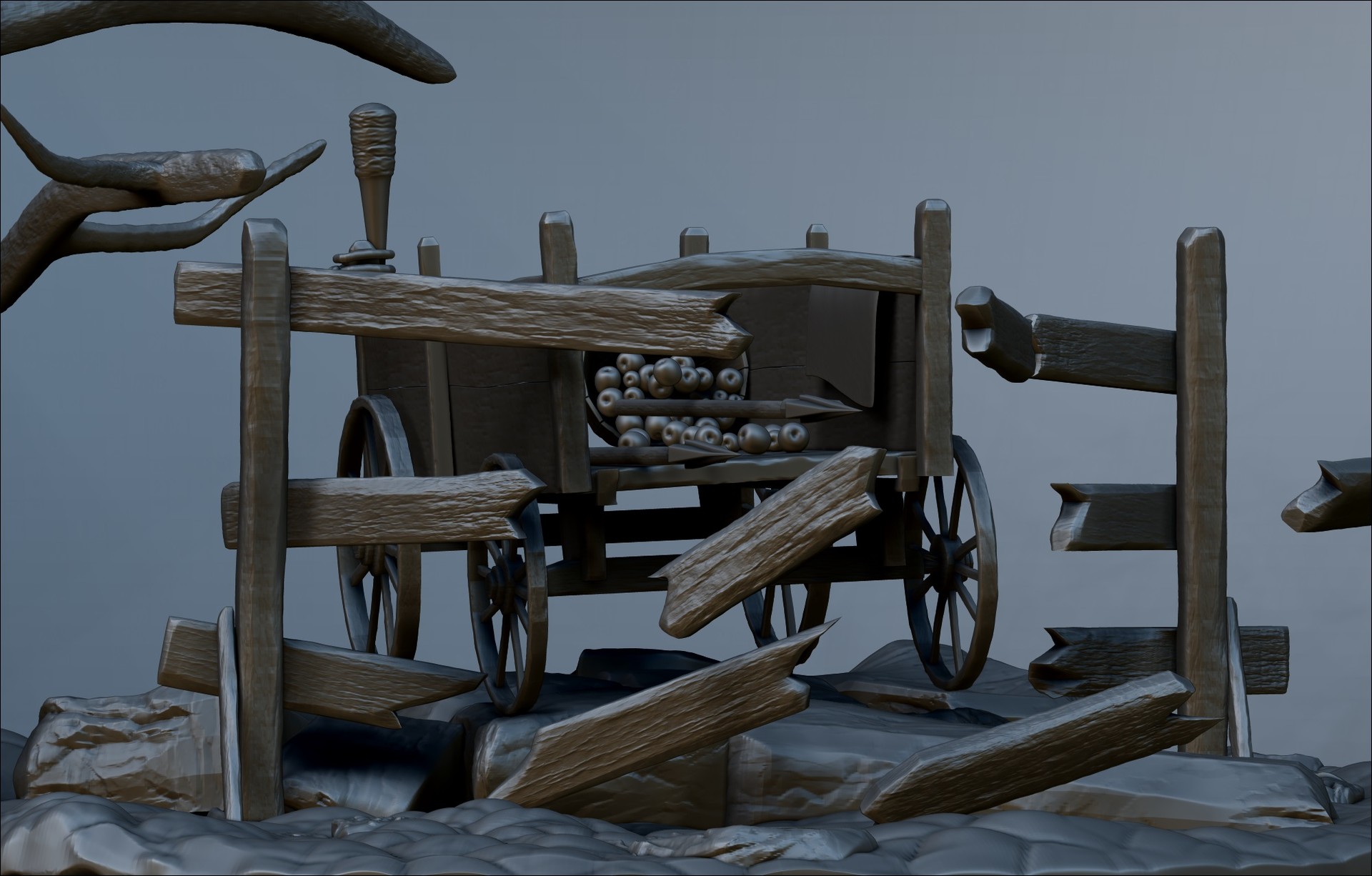 ArtStation - Crashed Cart