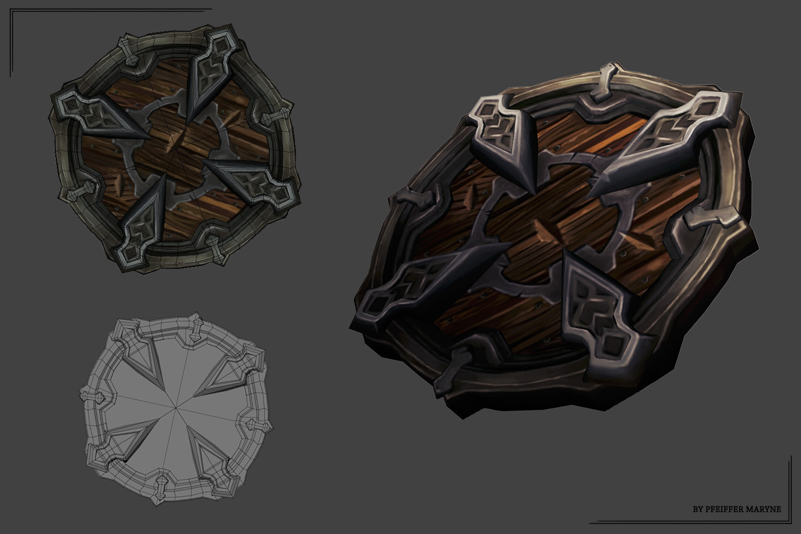 ArtStation - Hand painted shield