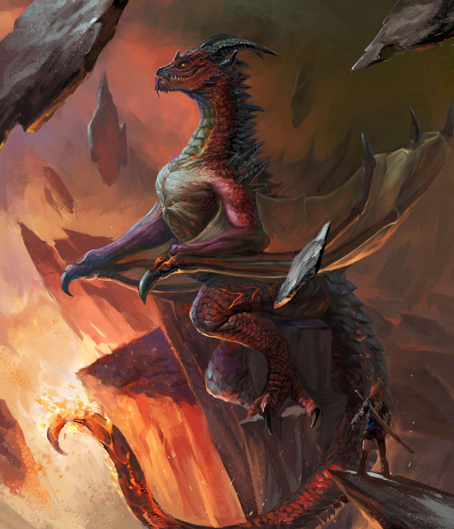 ArtStation - Fire dragon