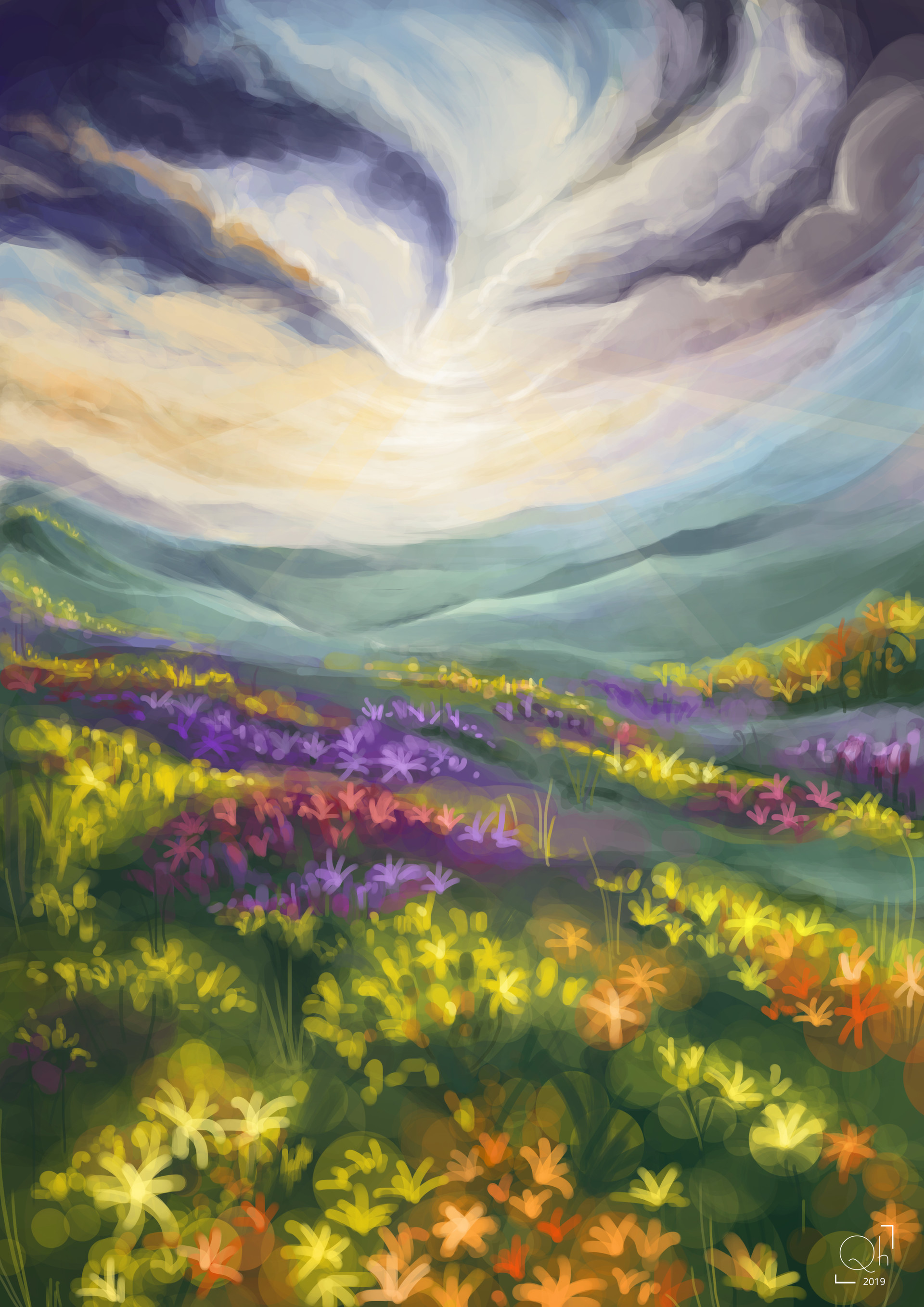 ArtStation - Flower field