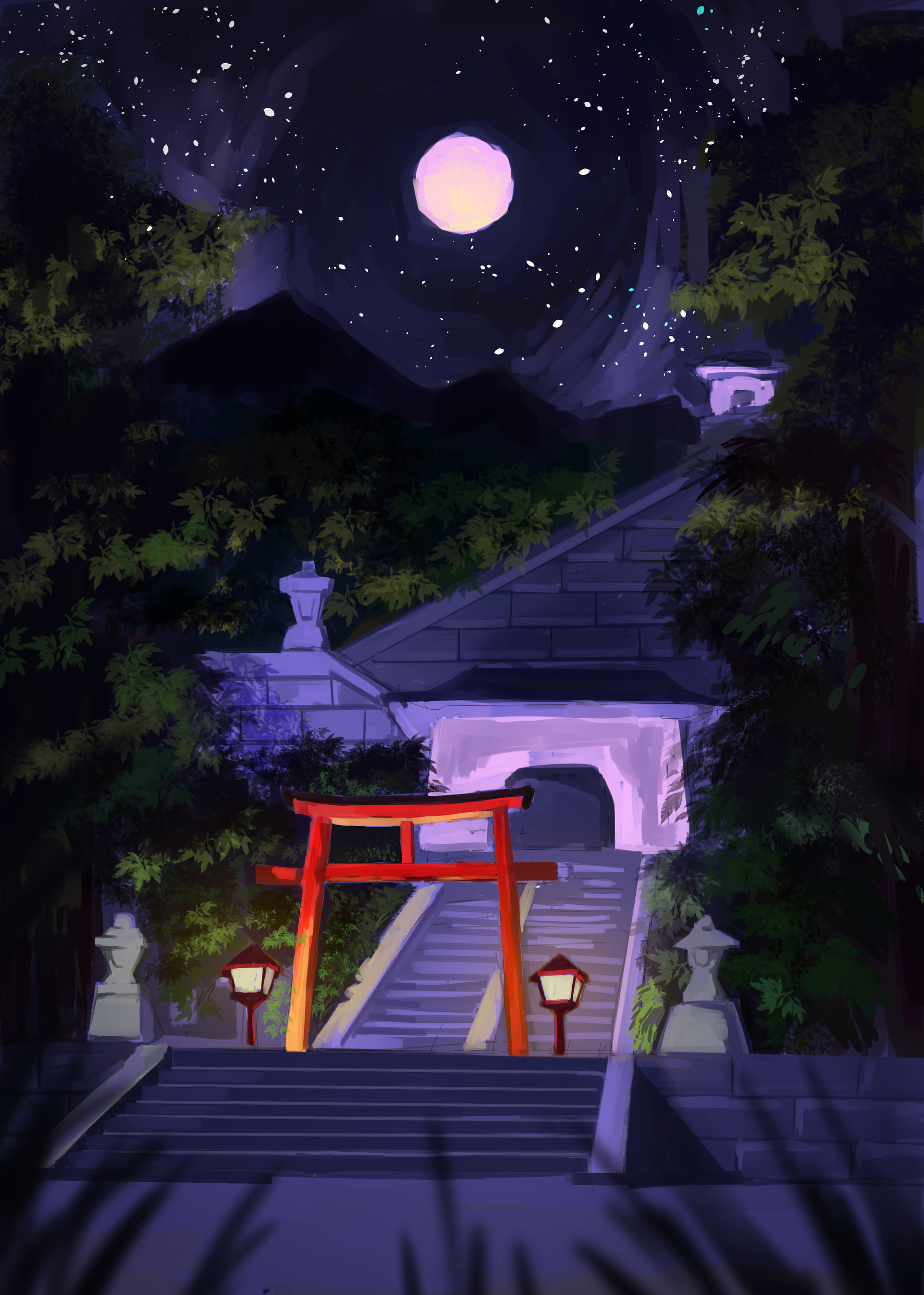 ArtStation - Steps of Enoshima Shrine