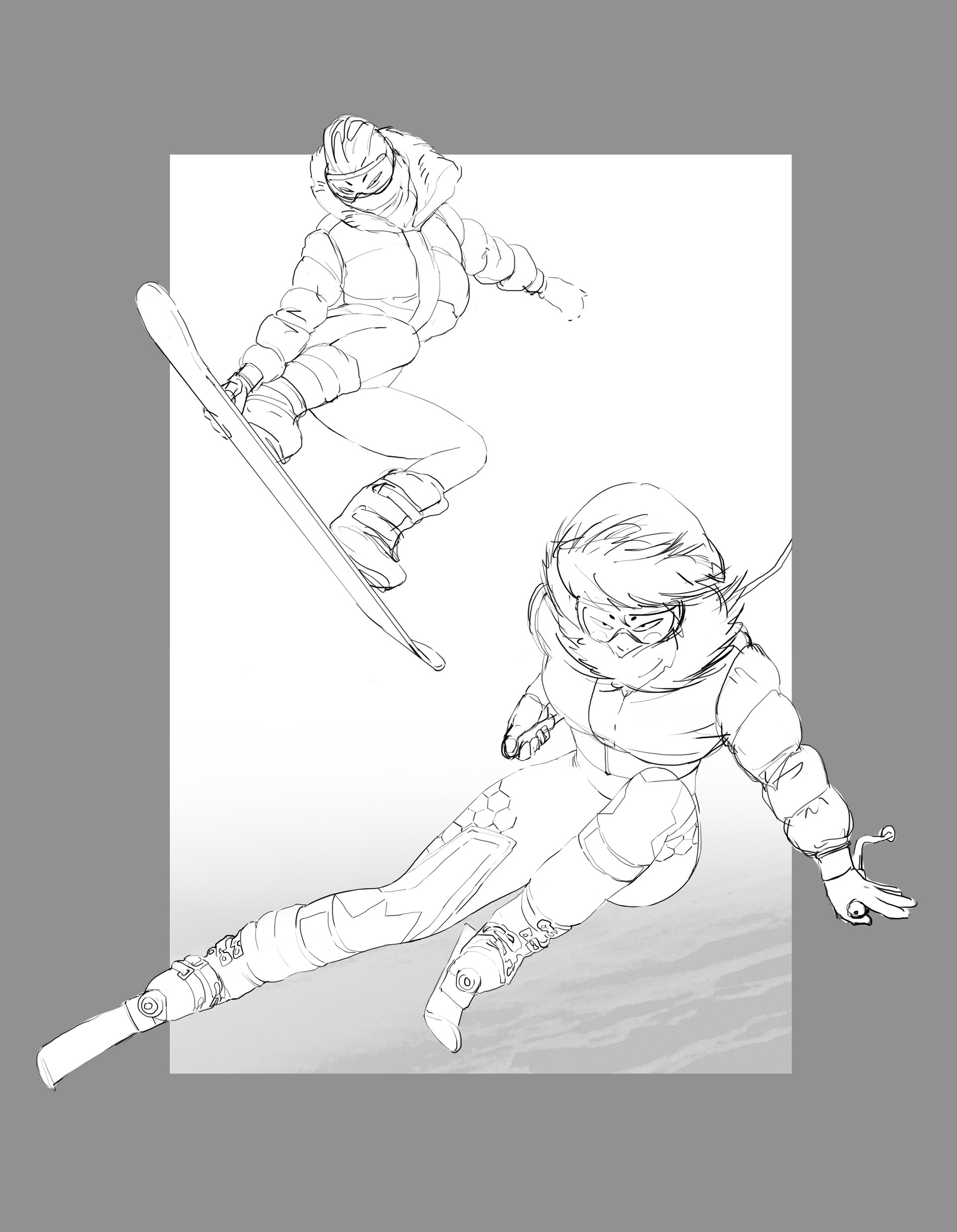 ArtStation - Ski athletes