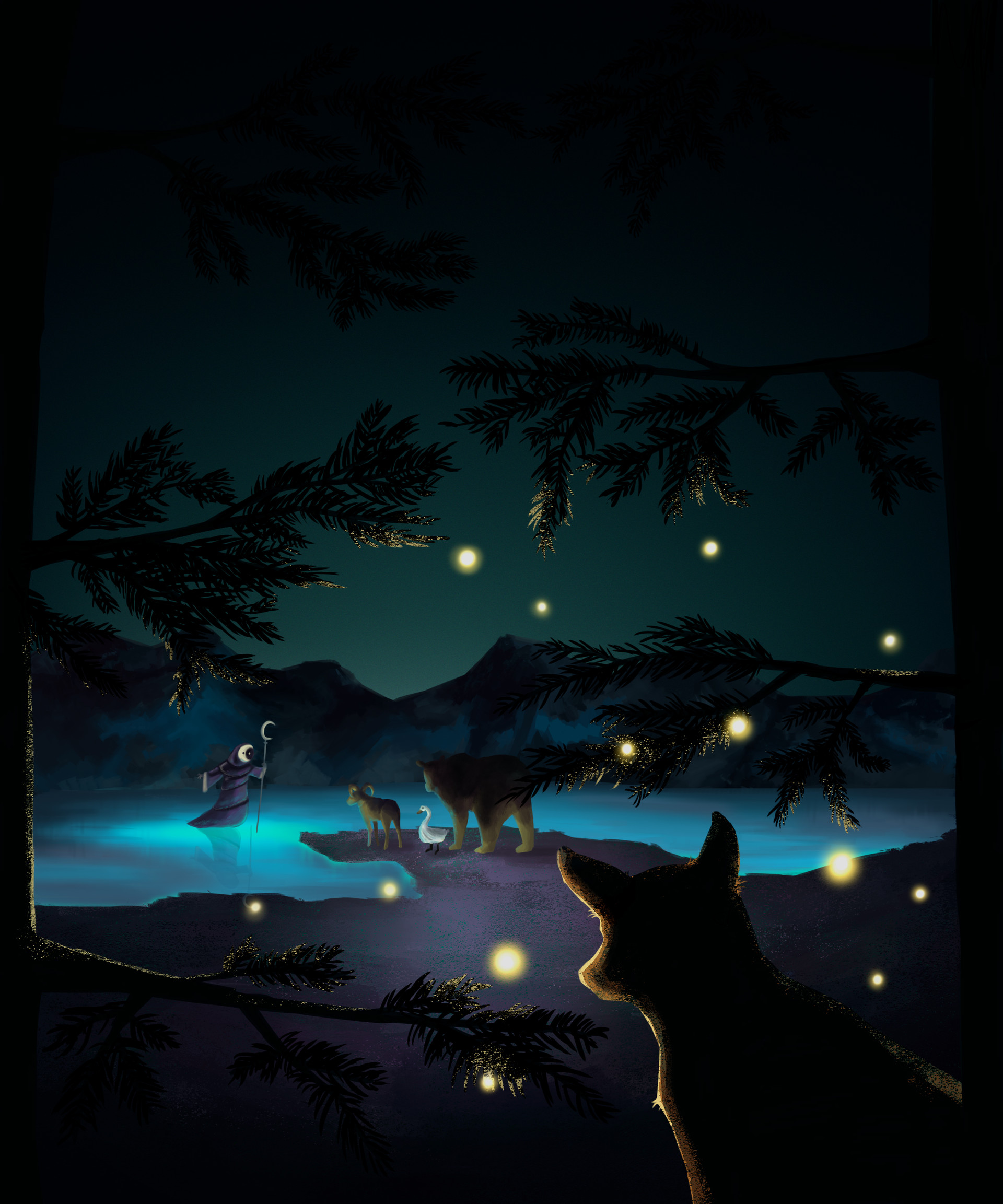 ArtStation - Fox Fires - Lighting Concept