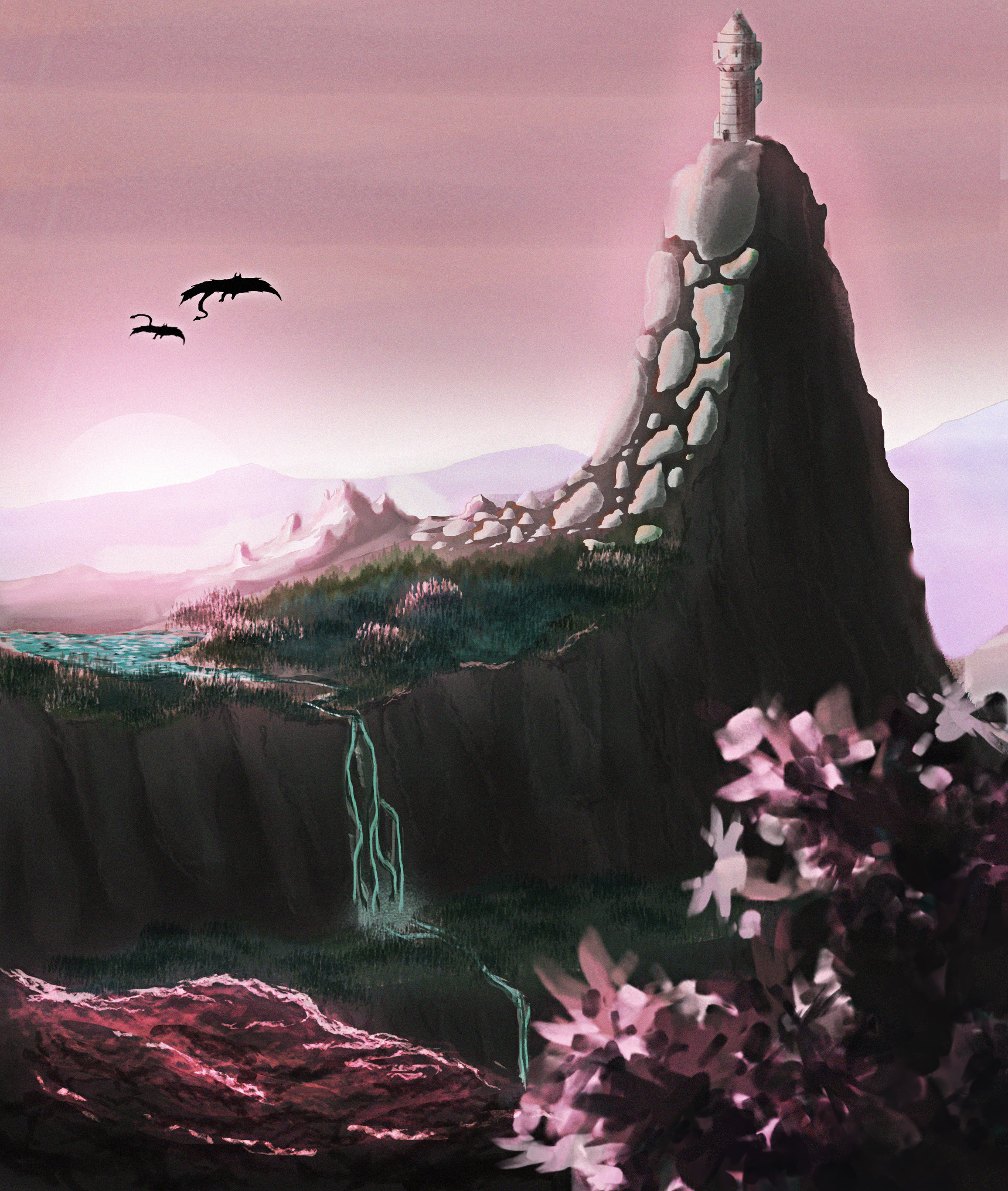 ArtStation - Speed painting 2H - Landscape - Paysage
