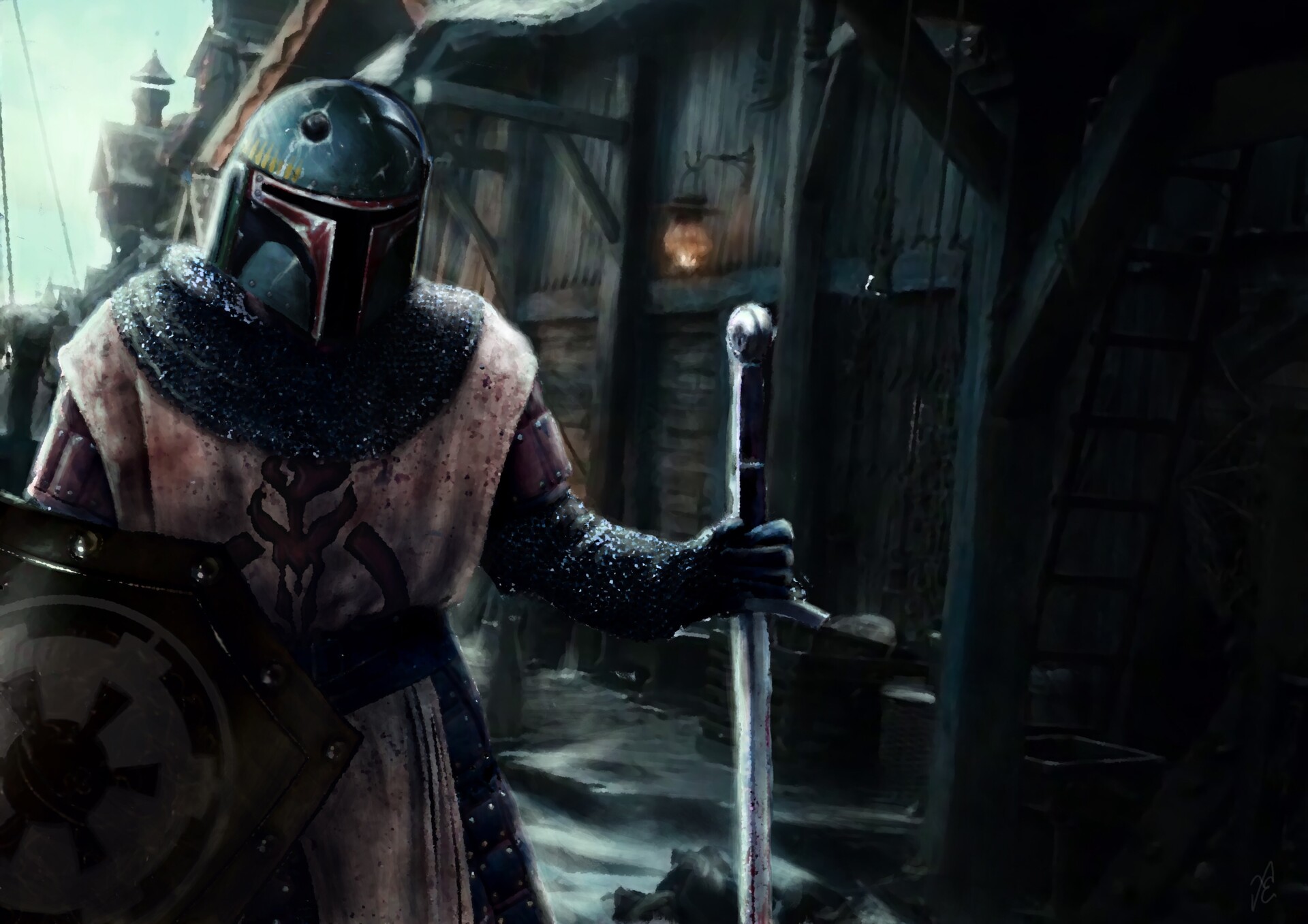 ArtStation - The mandalorian knight