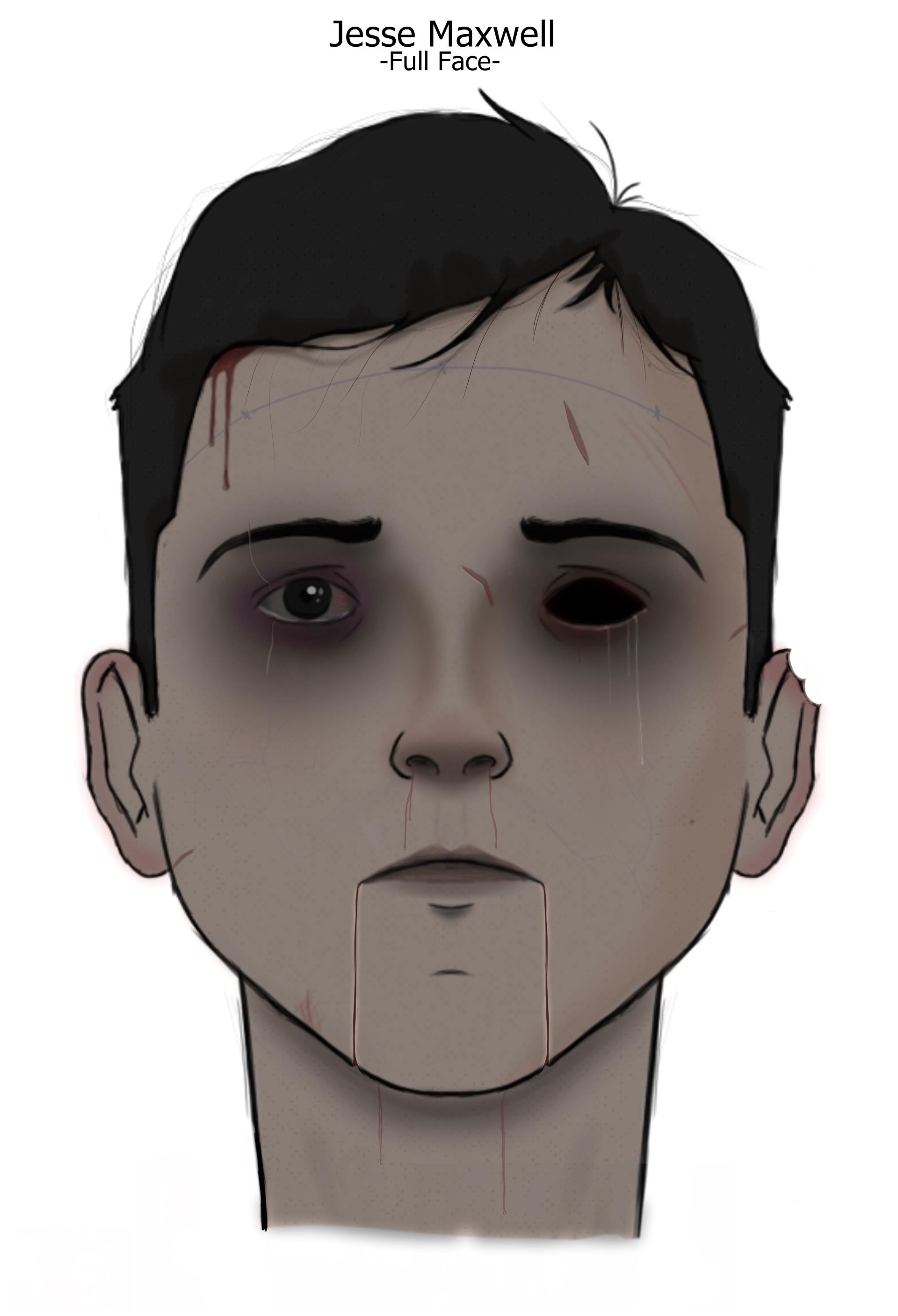 ArtStation - This is concept of my main character with damage