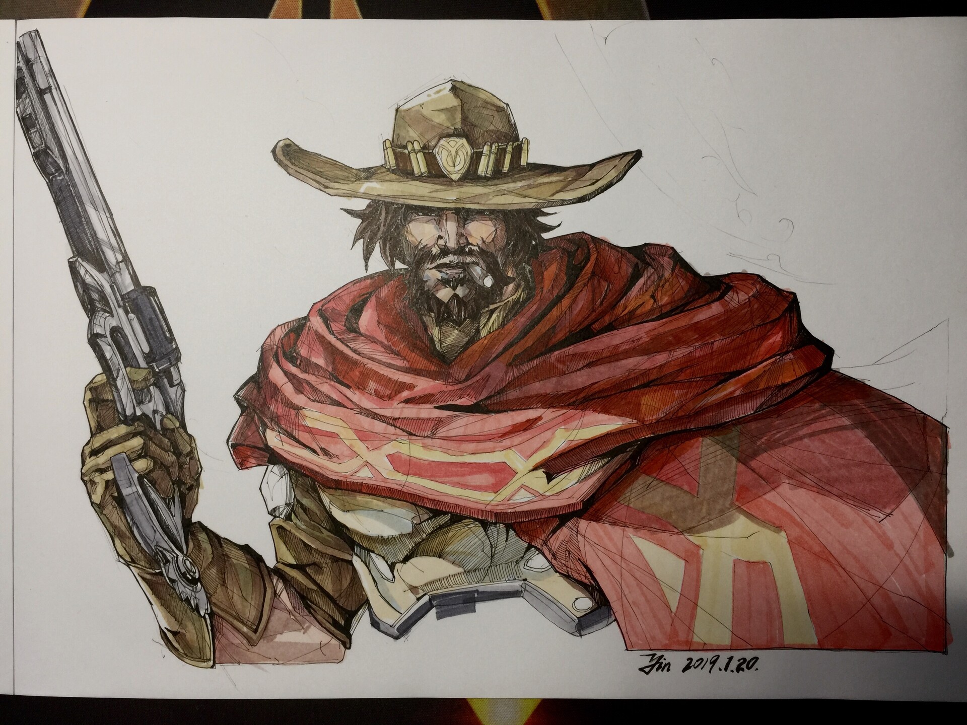 ArtStation - Fan art practice - Mccree